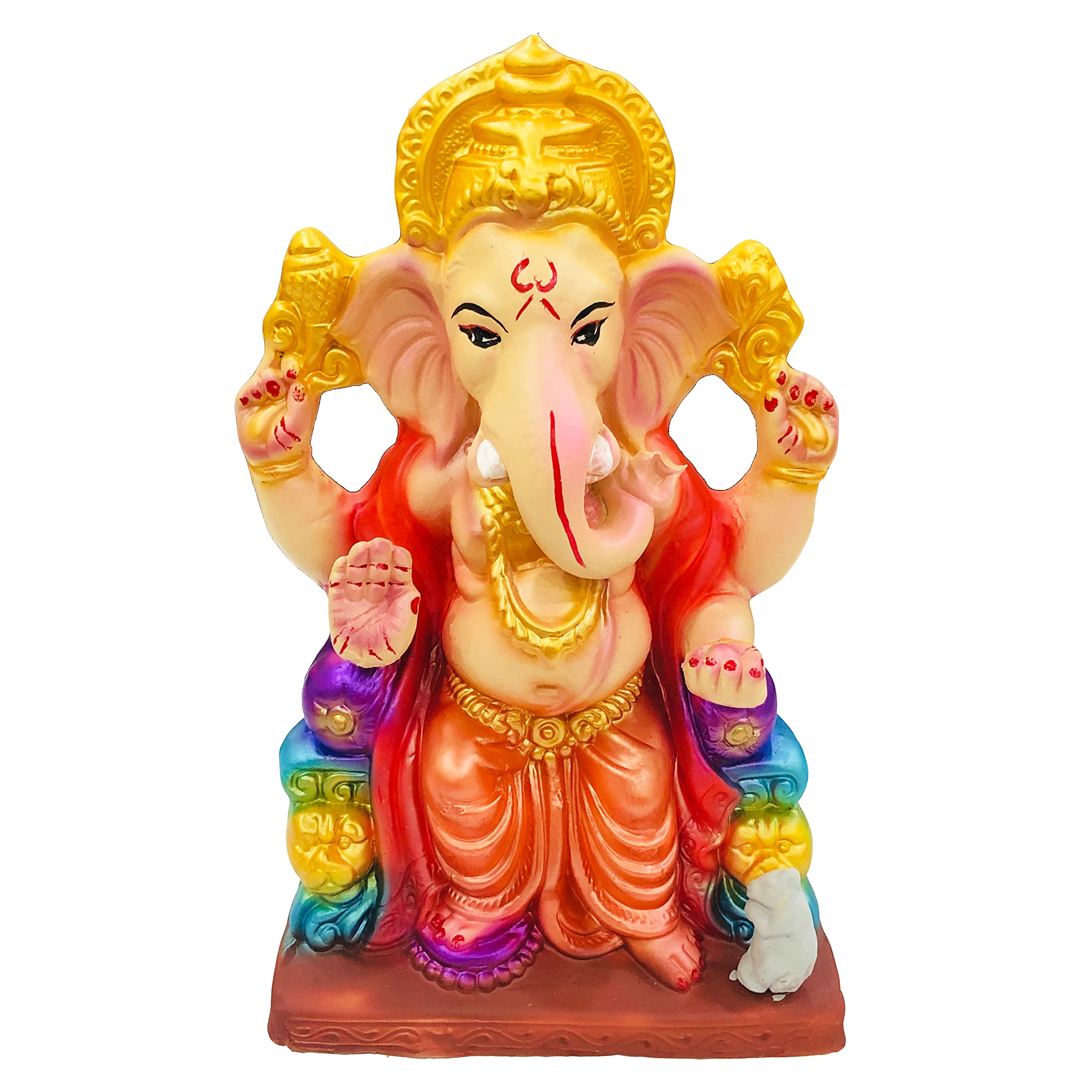 Buy ShopMeFast Eco Friendly Ganpati Murti Matti Ganesha Idol ...