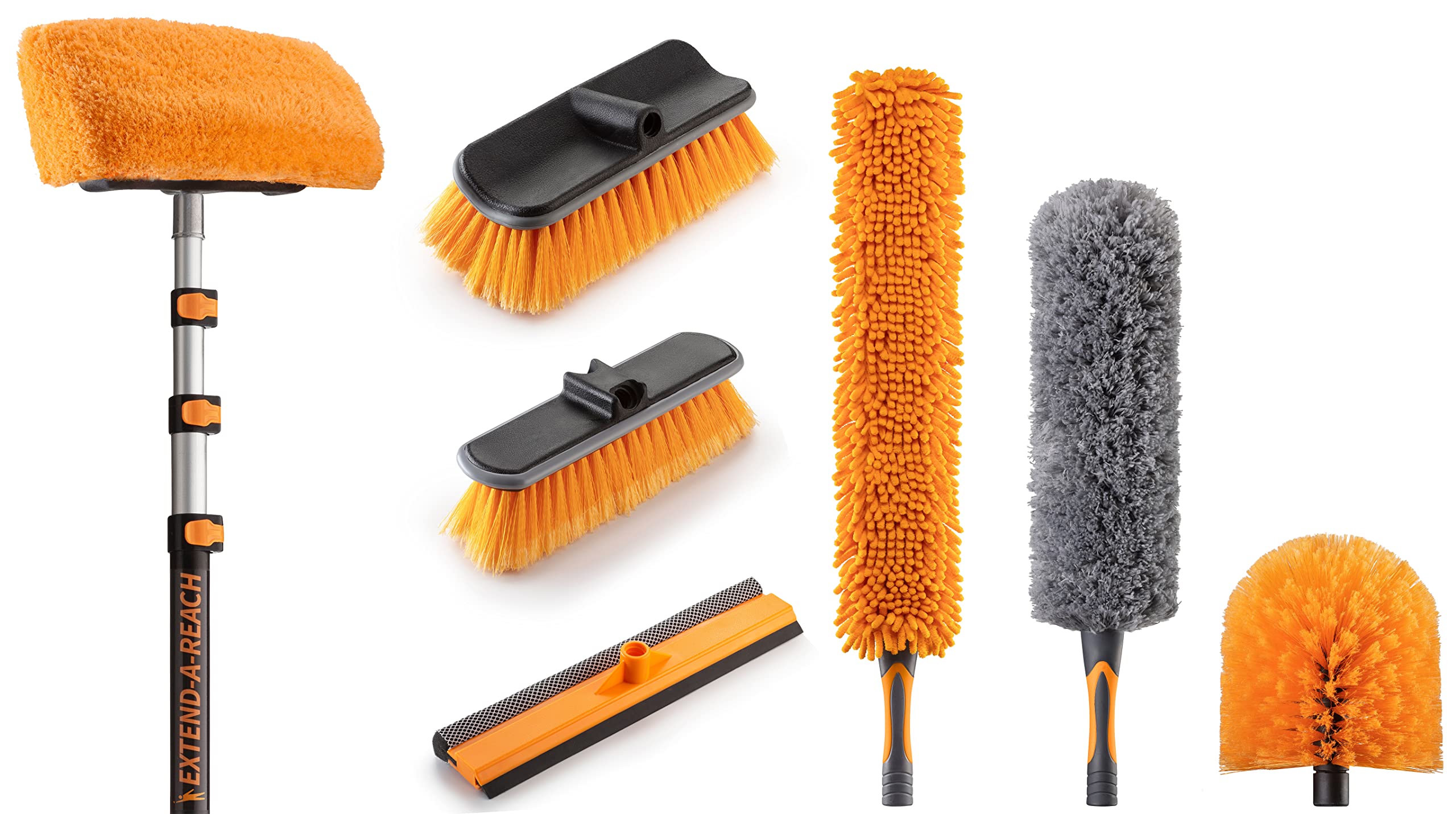 Amazon.com: 30 Foot Exterior House Cleaning Brush Set & Duster Kit with ...