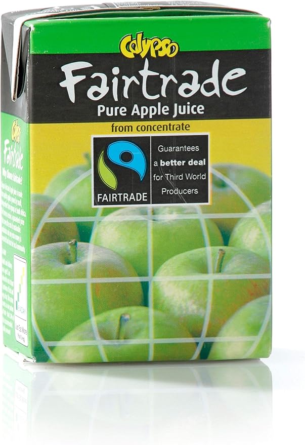 Calypso Fairtrade Apple Cartones de jugo de frutas 27x200ml : Amazon.es ...