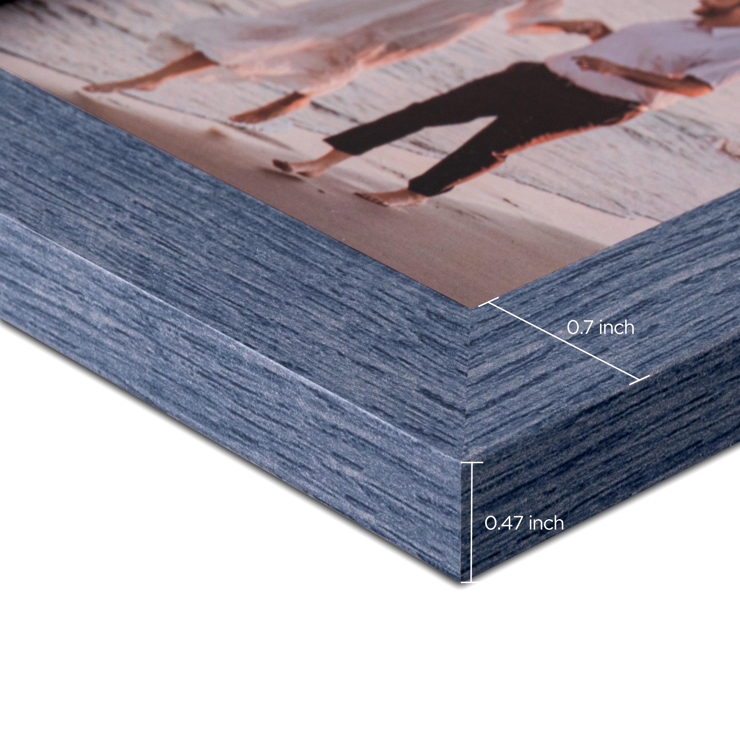Snapklik.com : Eletecpro 4x6 Blue Double Picture Frame Hinged Design