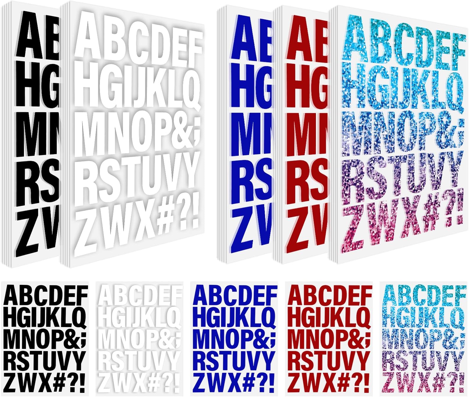 Amazon.com: Fanbay 104 Pieces 1.5 Inch Iron On Letters Heat Transfer ...