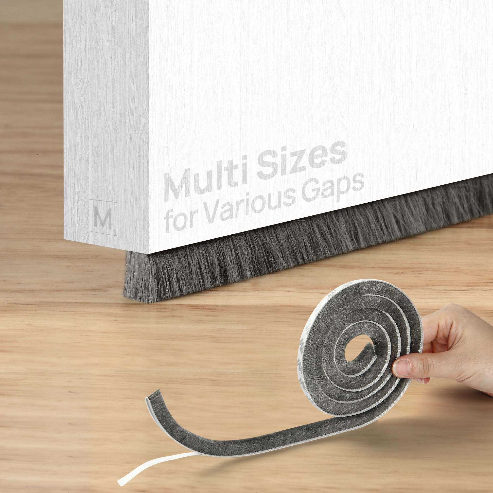 Amazon.com: Hidden Door Draft Stopper for Bottom of Door, Premium Door ...