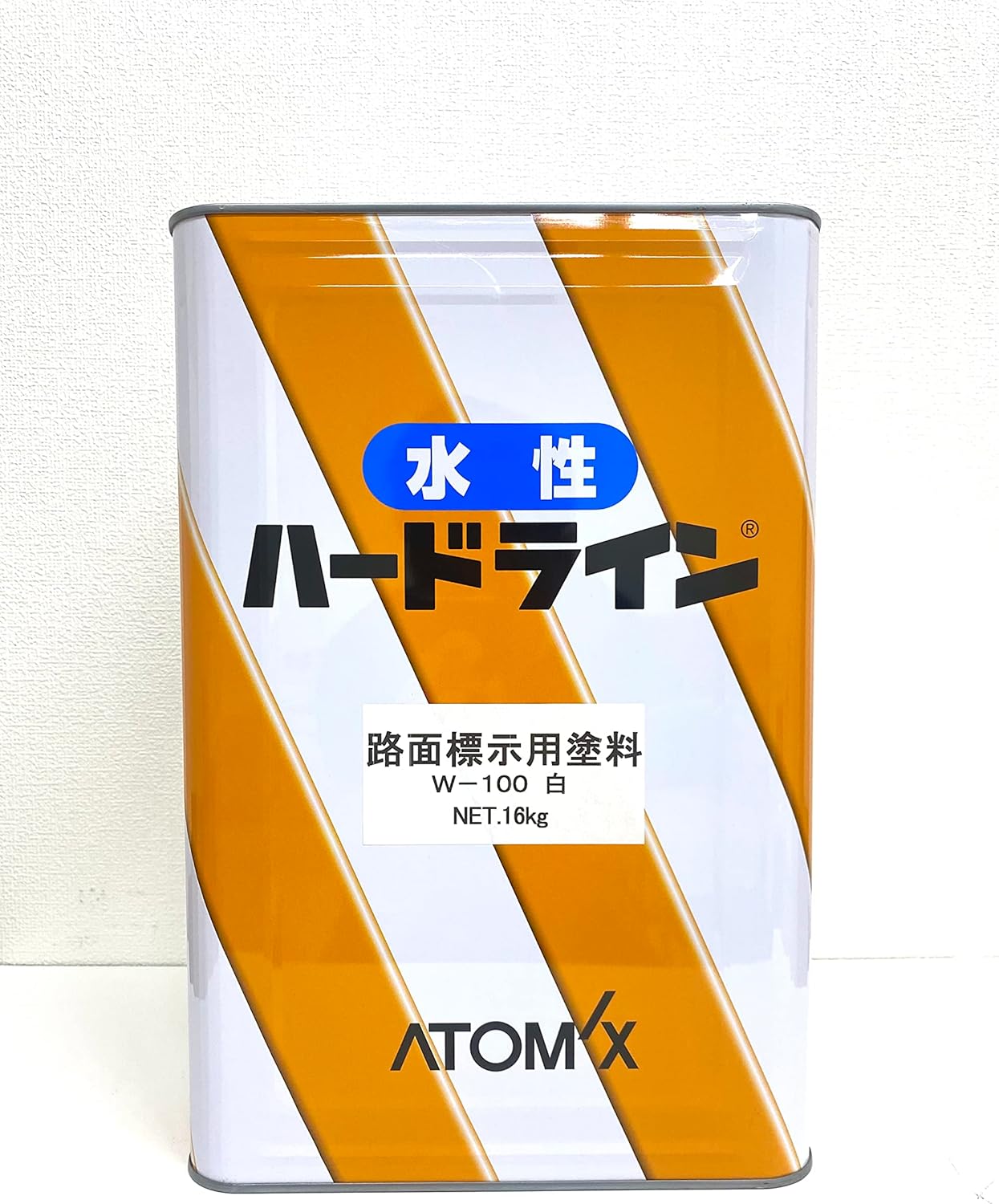 Amazon | アトミクス(Atomix) 水性ライン塗料 水性ハードラインW-100 白 16kg | 塗料缶・ペンキ
