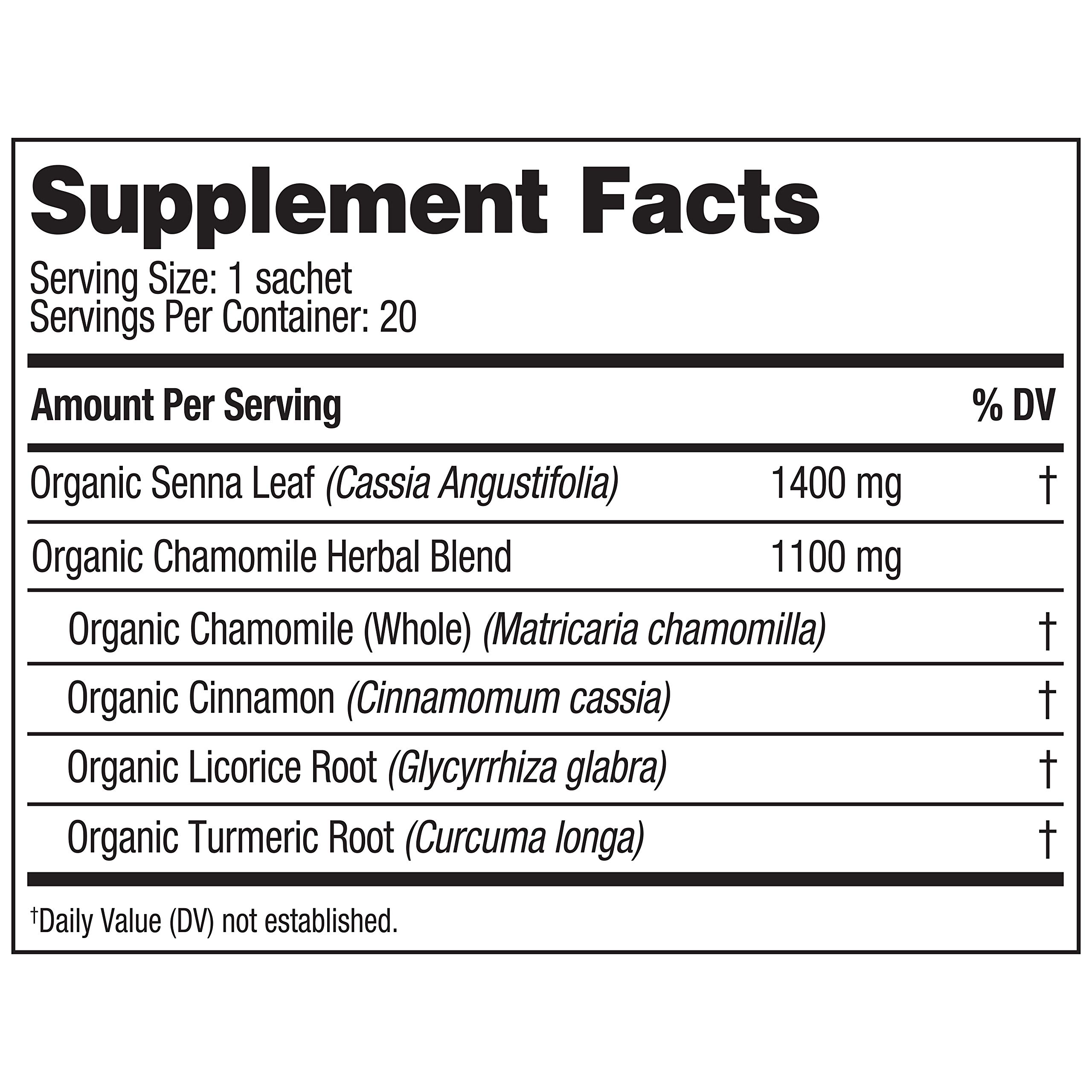 Senokot Dietary Supplement, Natural and Organic Senna Leaf, Laxative ...