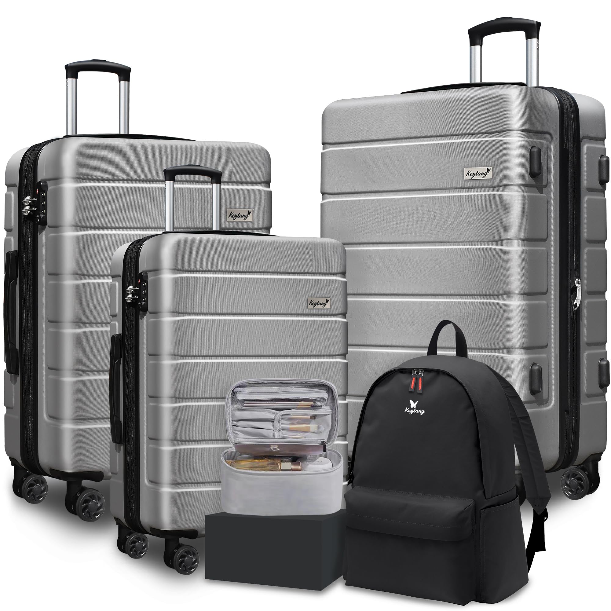 Amazon.com | KEYTANG Explorer Lightweight Hardside Expandable Luggage ...