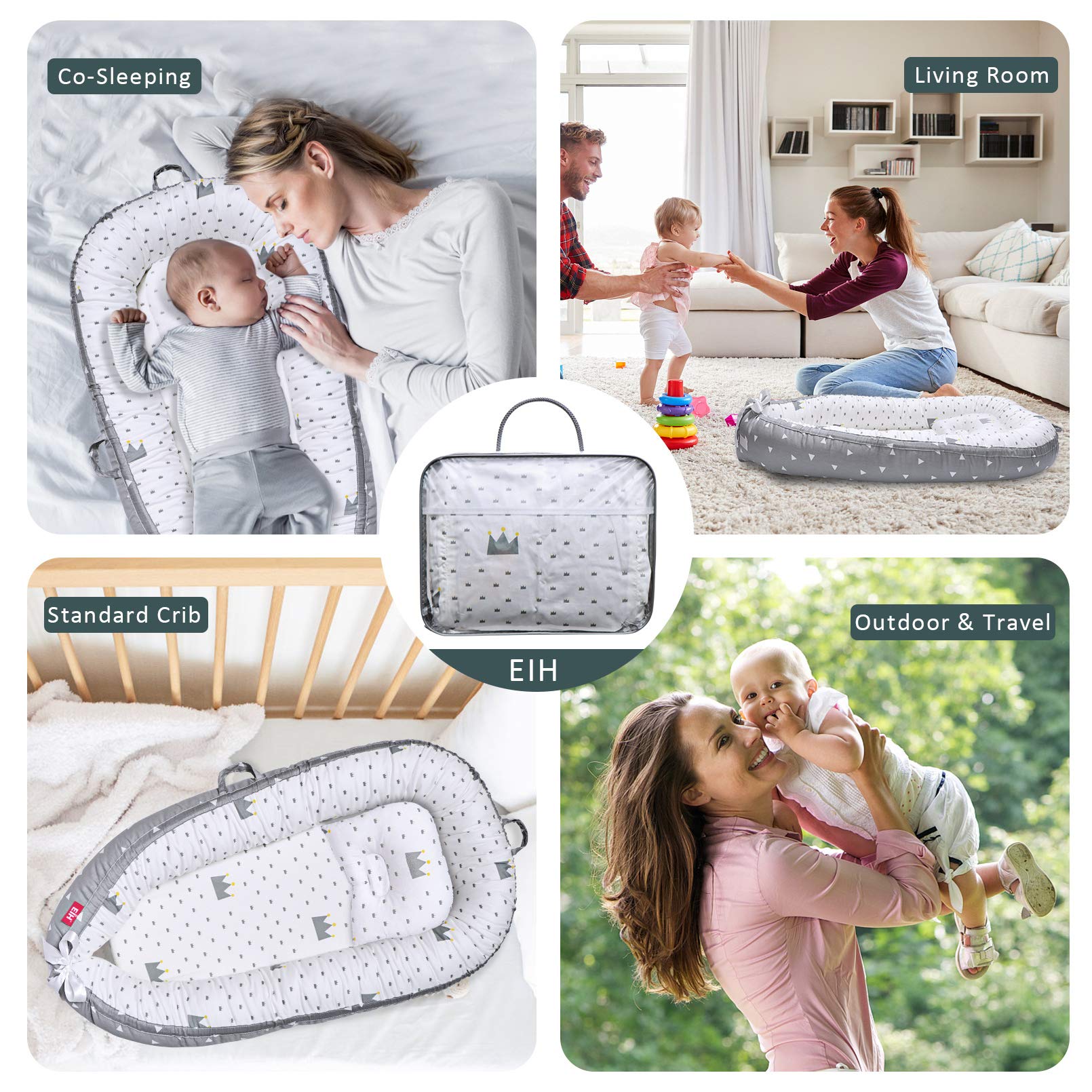 EIH Baby Nest,Baby Lounge...B08GFF9YGV | Encarguelo.com.ve