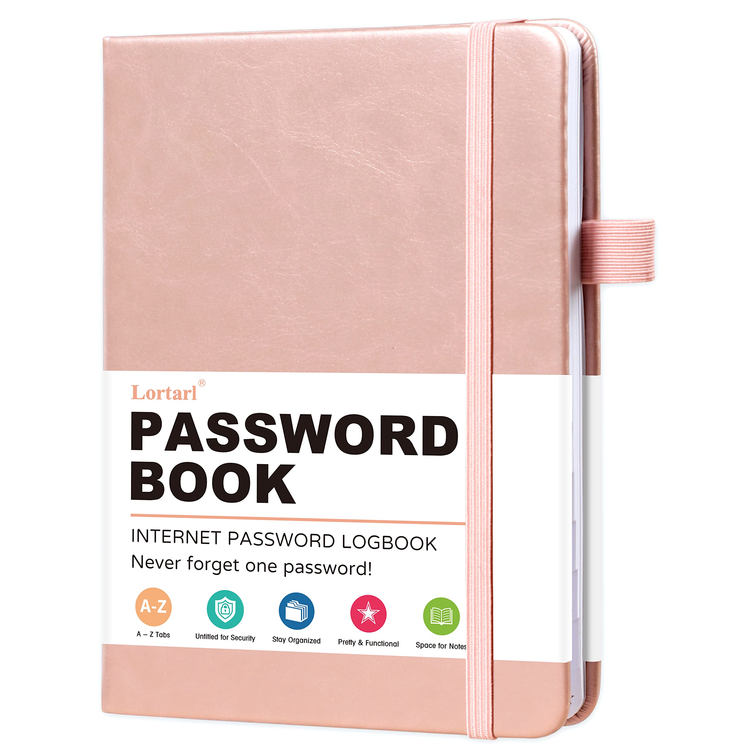 Password Book with Alphabetical Tabs - Medium Size Internet Address ...