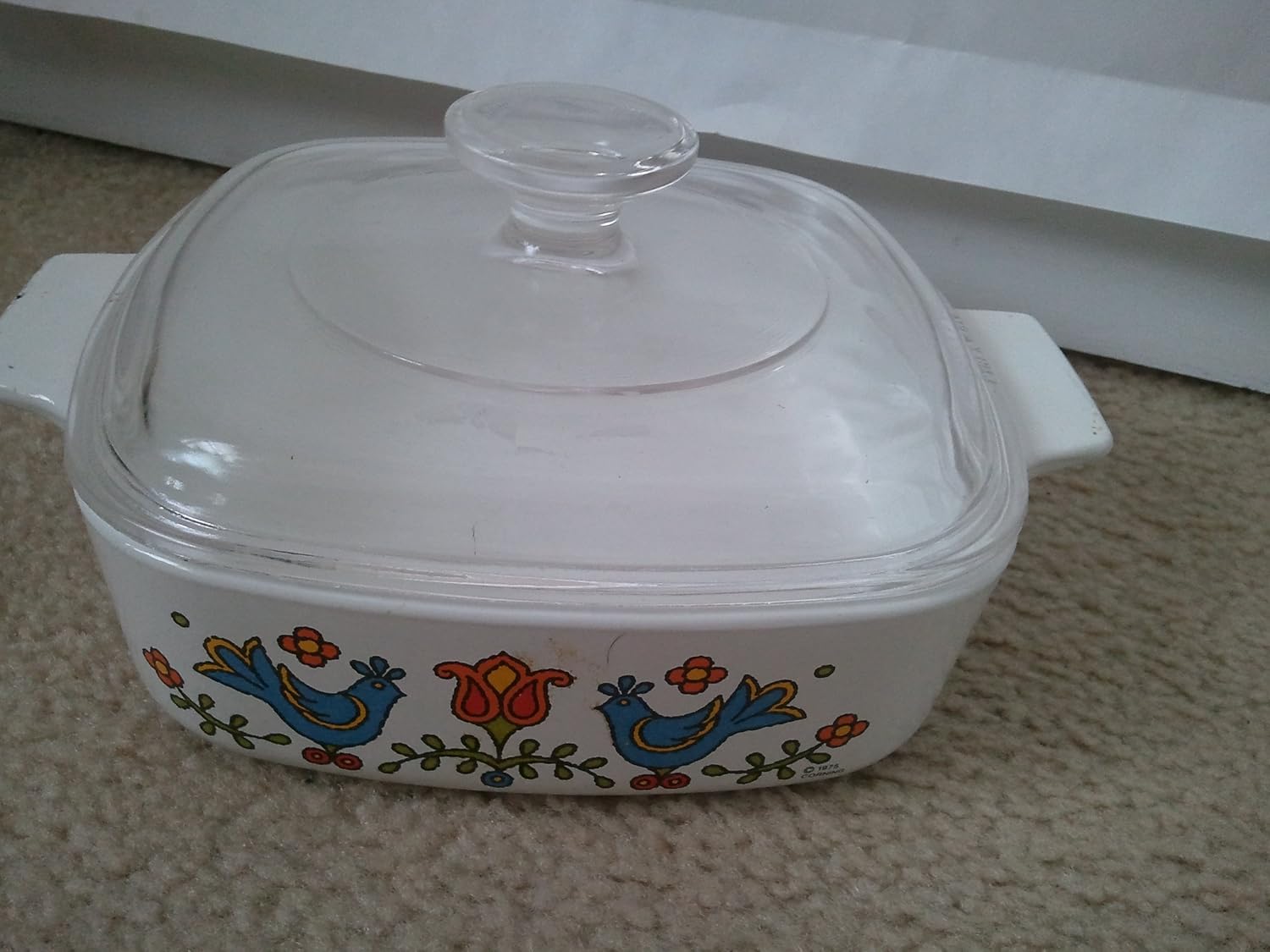 Amazon.com: Vintage Corning Ware Country Festival 1 Qt Casserole Baking ...