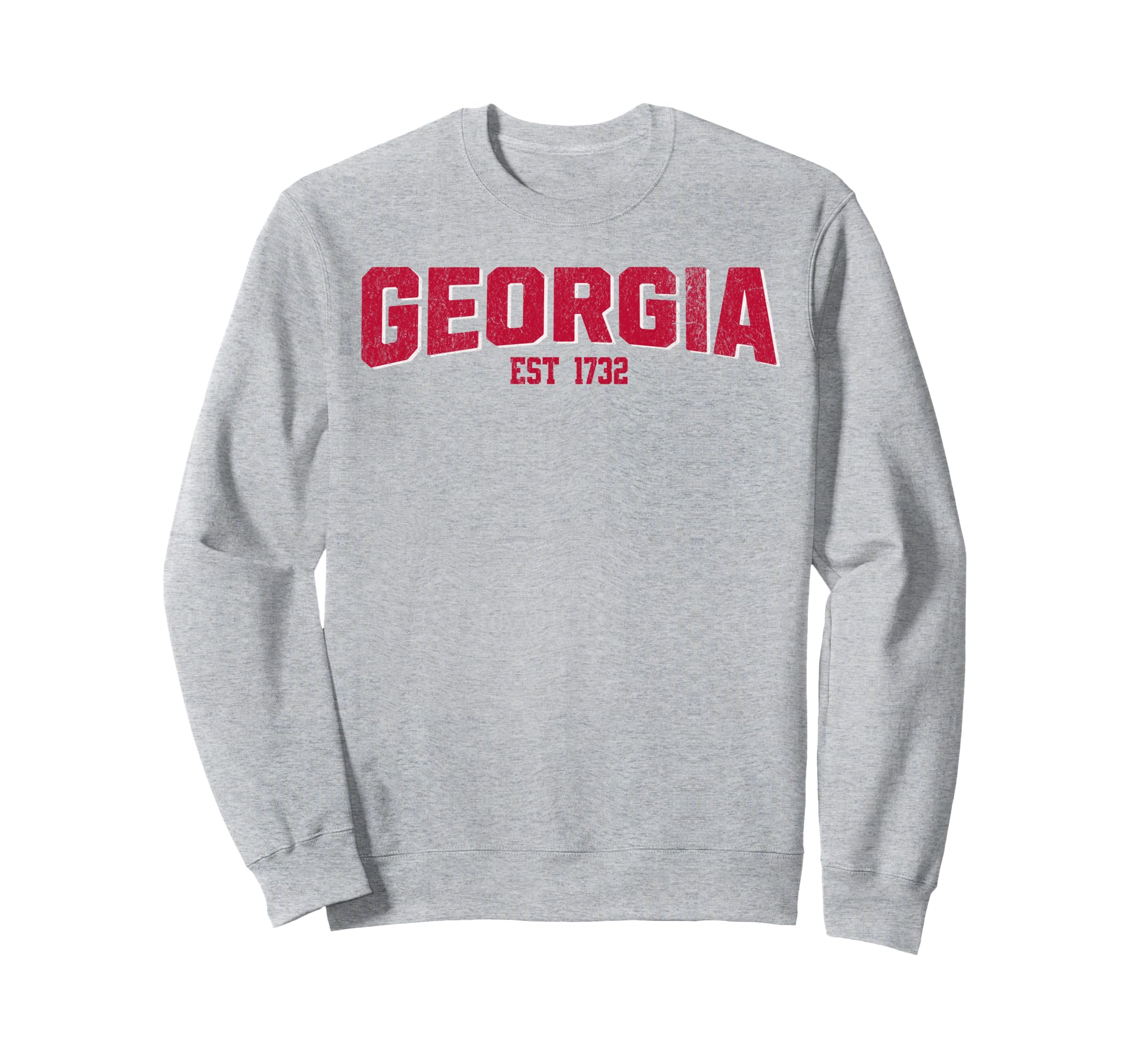 Amazon.com: Georgia GA Vintage Athletic Design Red Text Sports ...