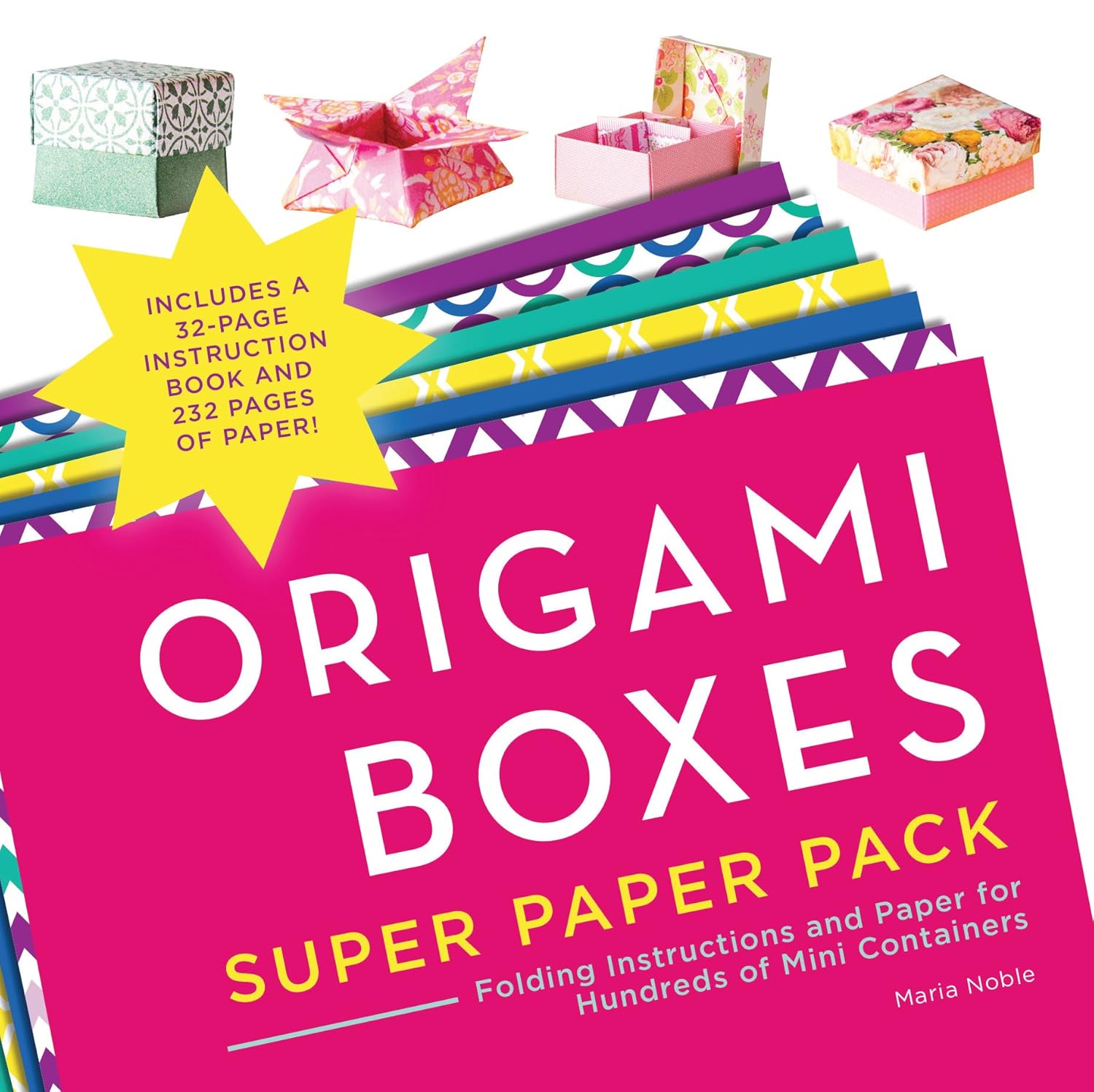 Amazon | Origami Boxes Super Paper Pack: Folding Instructions and Paper ...