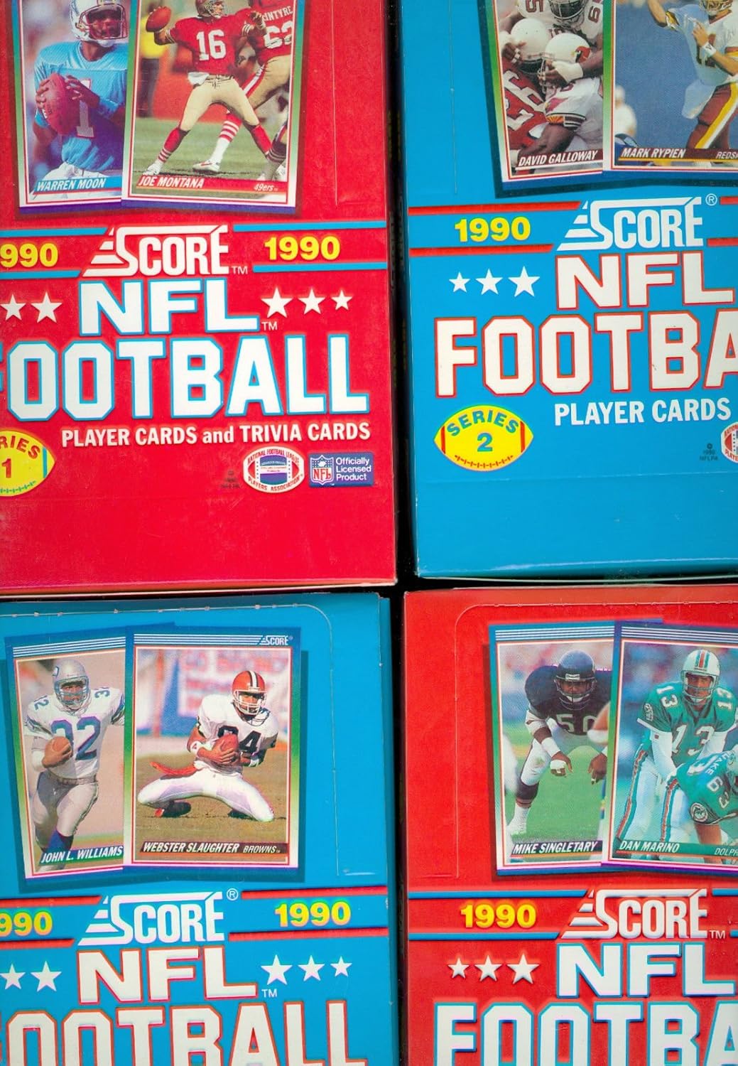 Amazon.com: LOT of 4 1990 Score Football Series 1 2 One Two Wax Pack ...