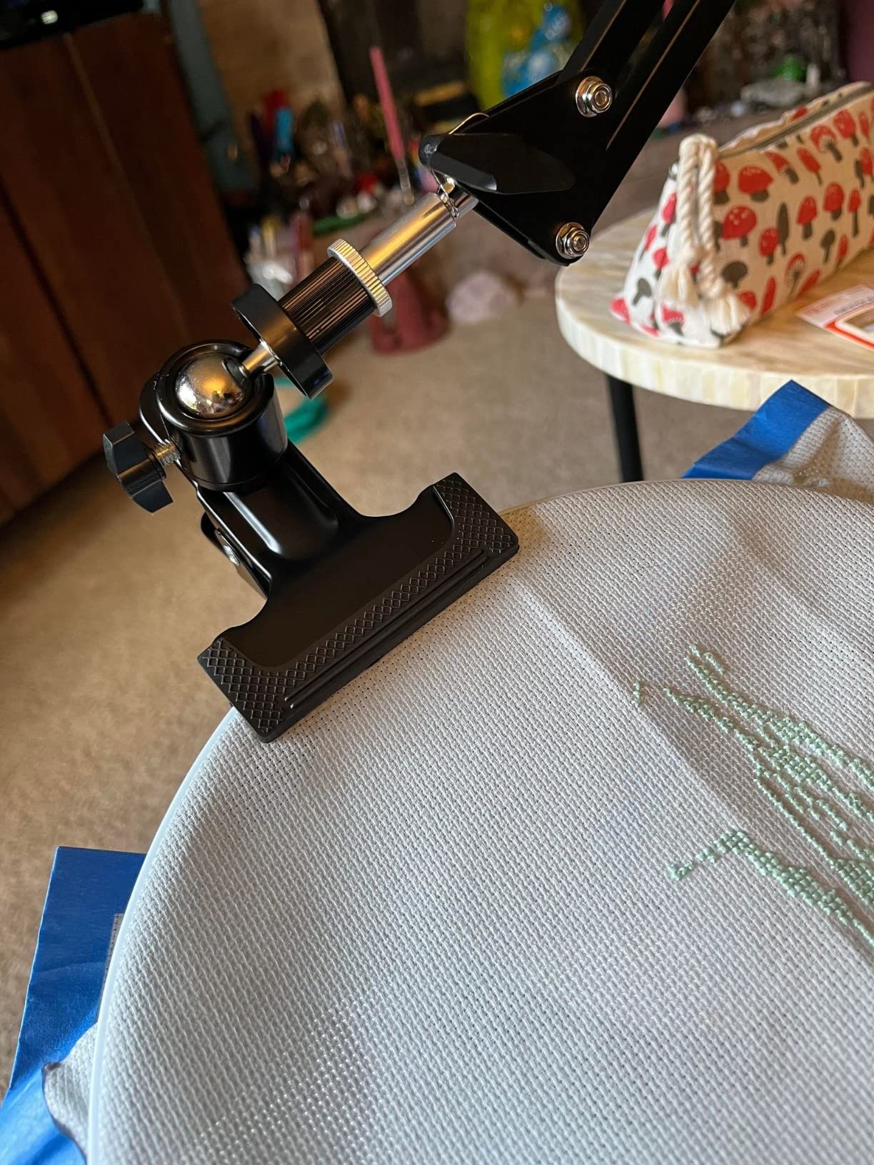 Amazon.com: Caydo Adjustable Metal Embroidery Hoop Stand, Folding ...