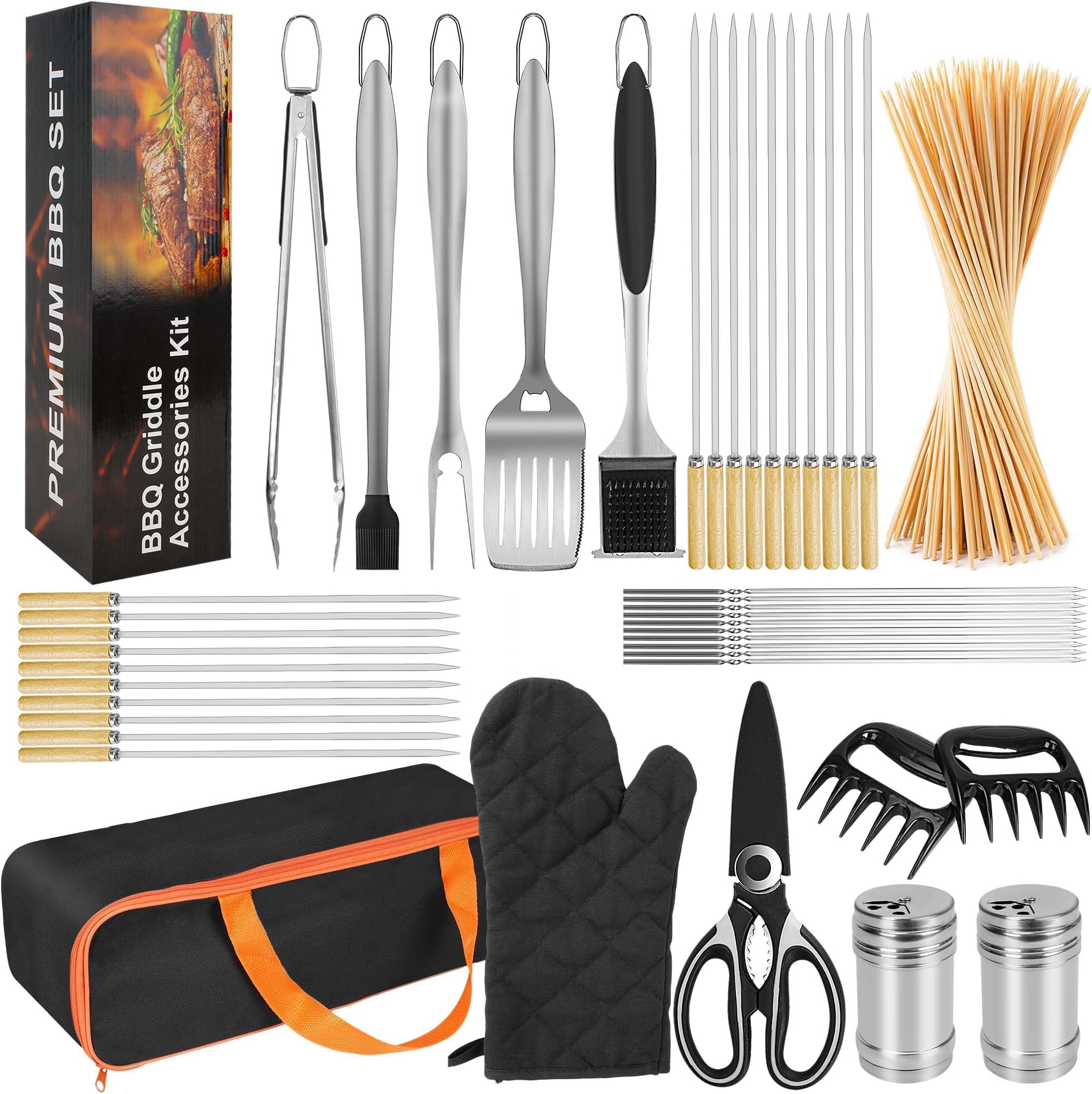 Amazon.com : ValueMax 15 Pcs BBQ Grill Accessories, Grill Set, Grilling ...