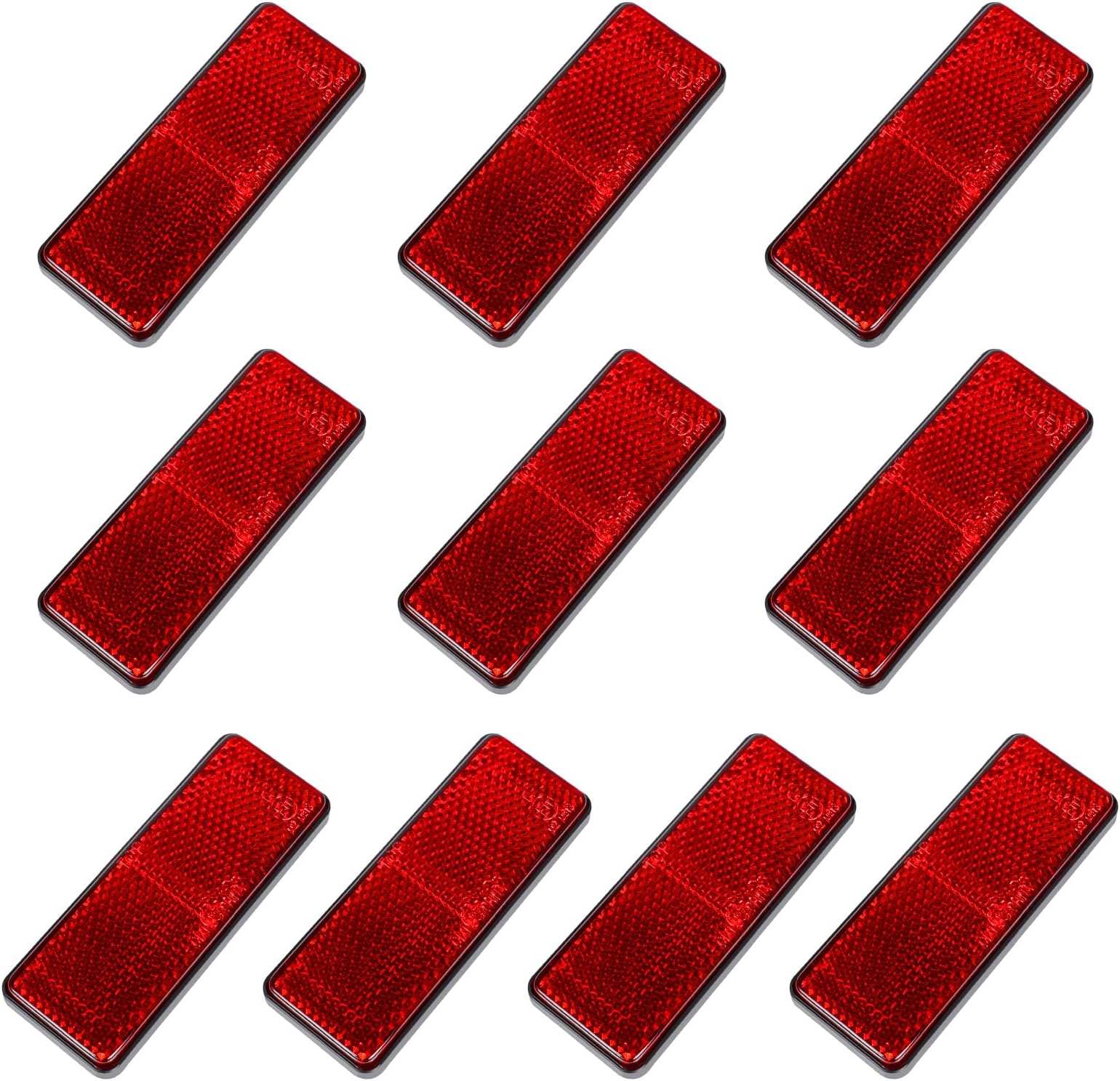 Amazon.com: FajerminArt 10 Pack Red Self Adhesive All Plastic 3.46 ...