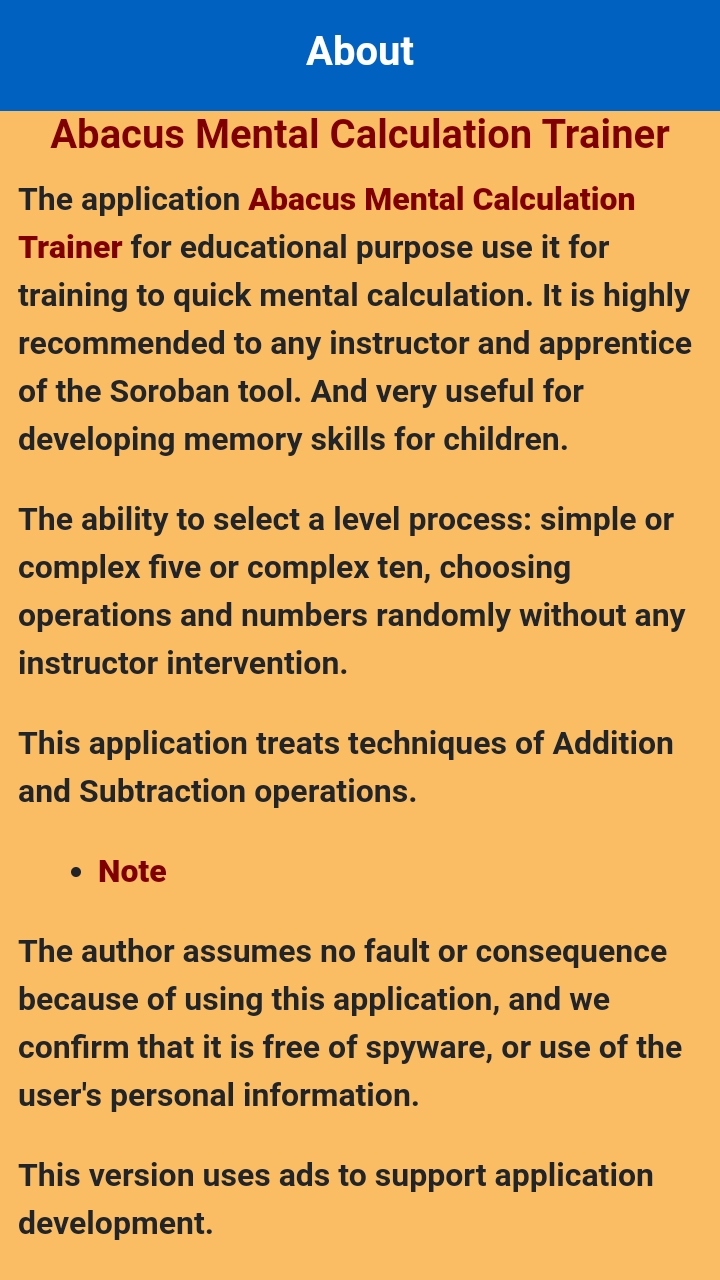Abacus Mental Calculation Trainer - App on Amazon Appstore