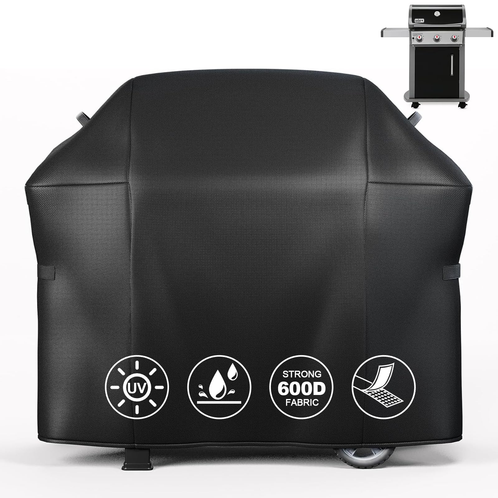 Buy QuliMetal Grill Cover 51 Inch - 7139 BBQ Cover for Weber Spirit 300 ...