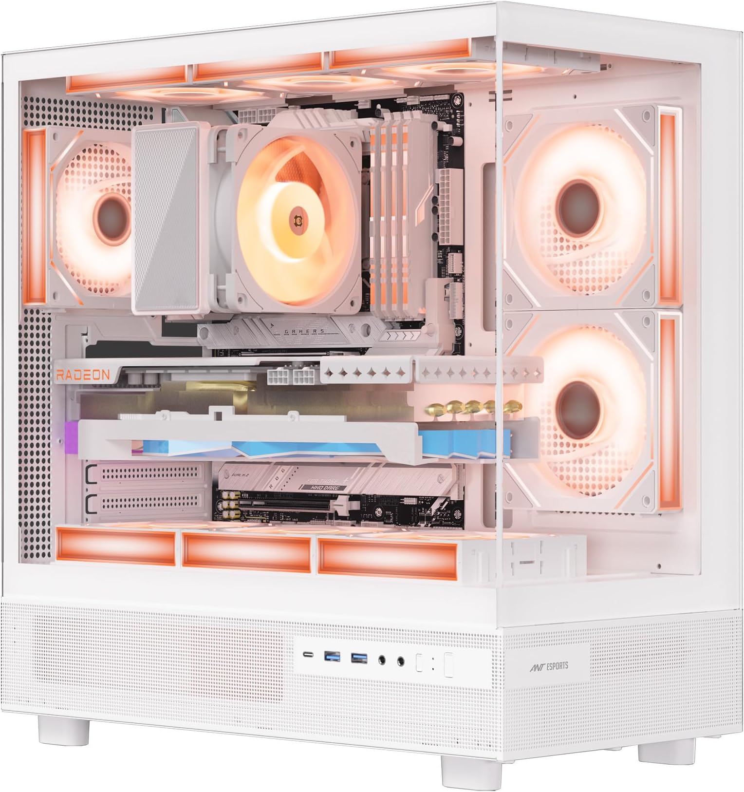 Amazon.in: Buy Ant Esports Crystal X6 ATX Mid-Tower Computer Case ...