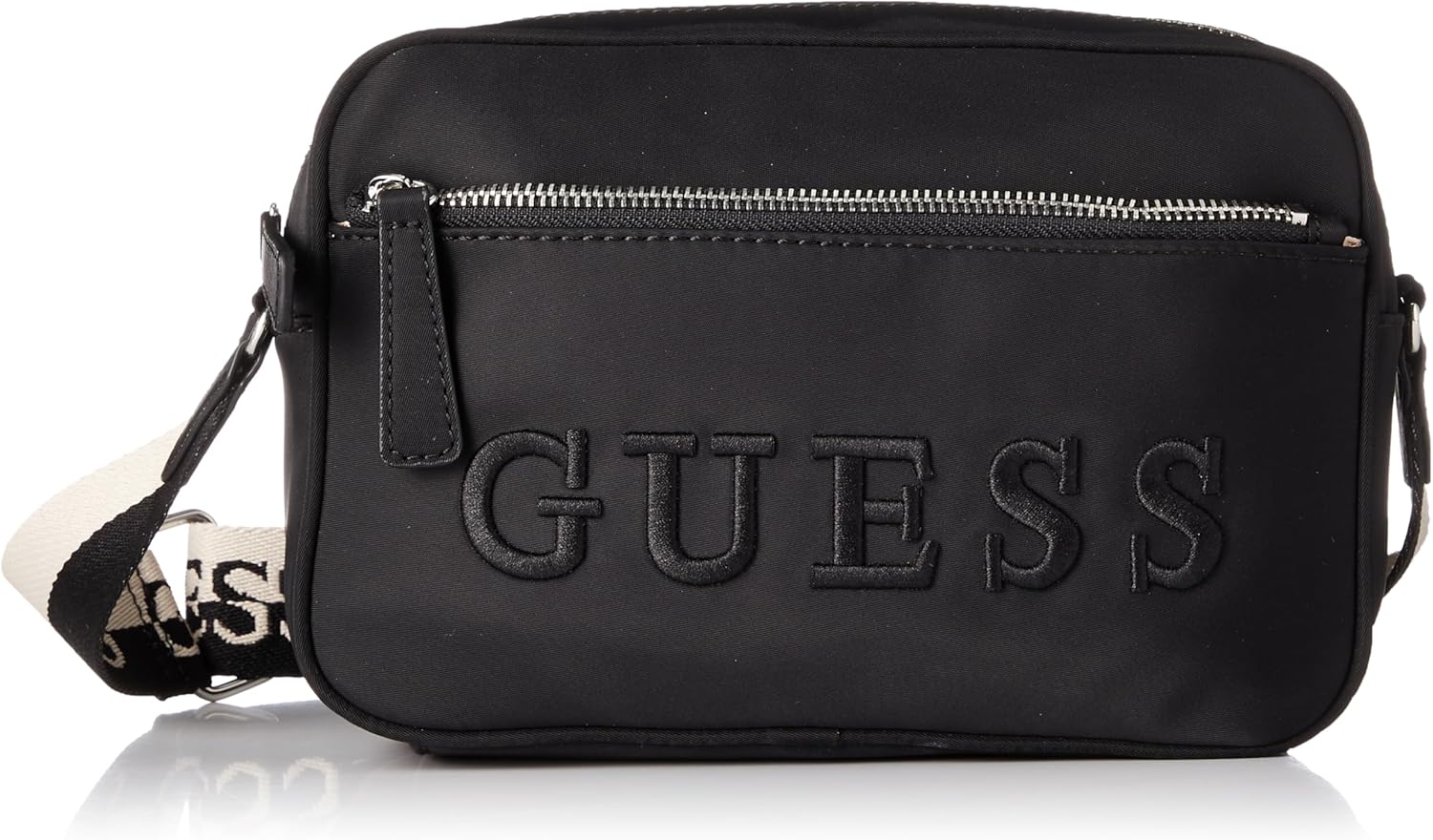 Amazon | [ゲス] ミニクロスボディー NEMY MINI CROSSBODY ZIP レディース BLA | 斜めがけバッグ