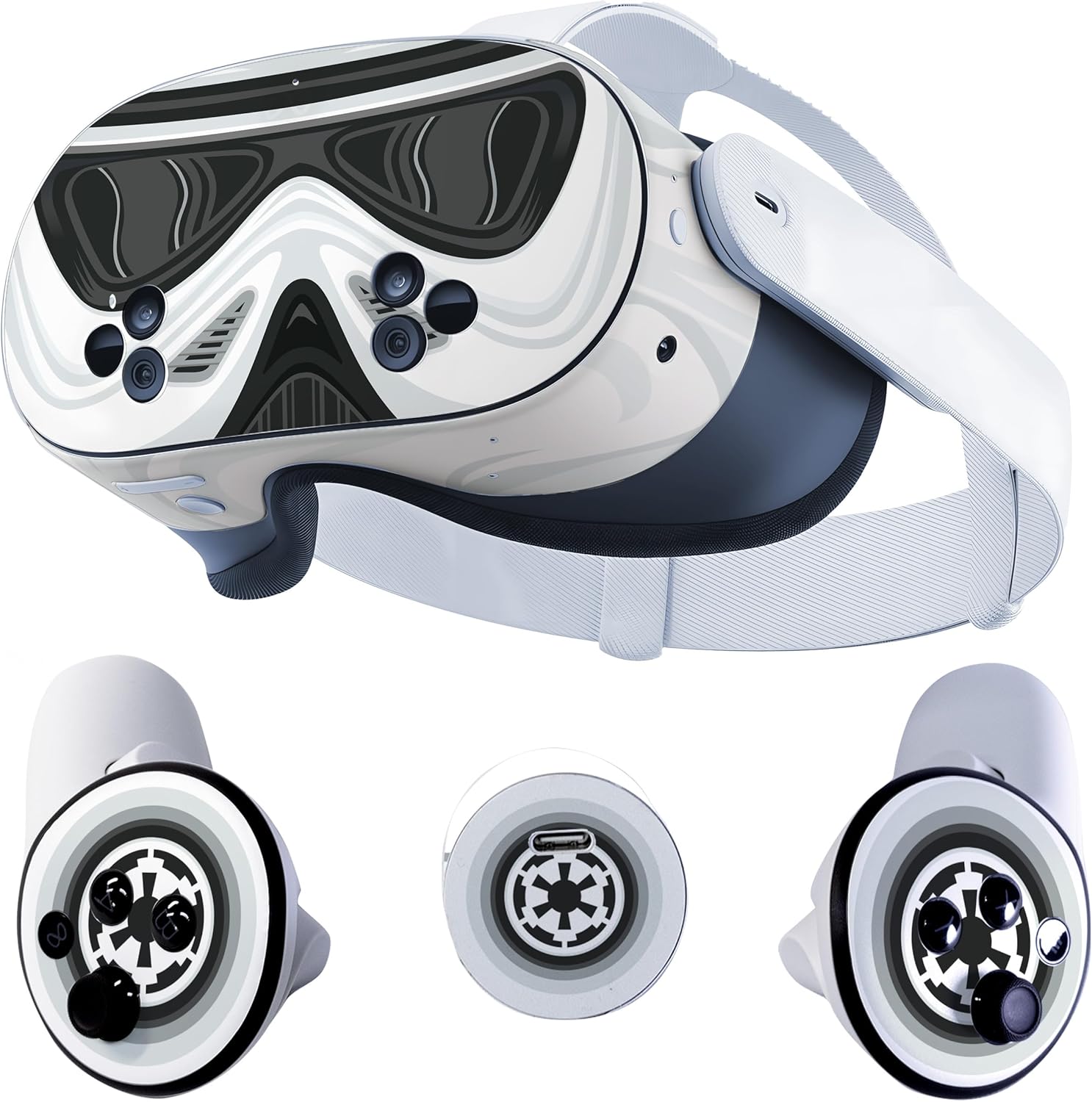 Amazon.com: Wrap Skin Sticker Kit Compatible with Meta Quest 3S VR ...