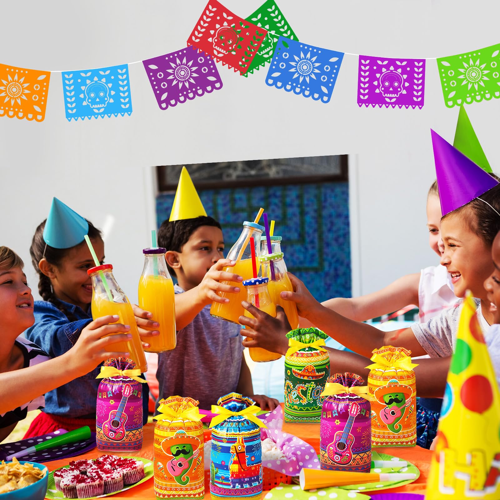 Snapklik.com : 50 Pcs Mexican Fiesta Party Favor Bags Fiesta Cinco De ...