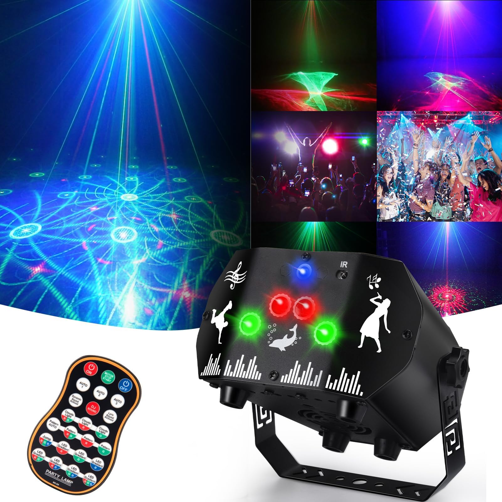 Éclairage scénique, Éclairage de scène LED AGPtEK RGBW 4-en-1 Lampes ...