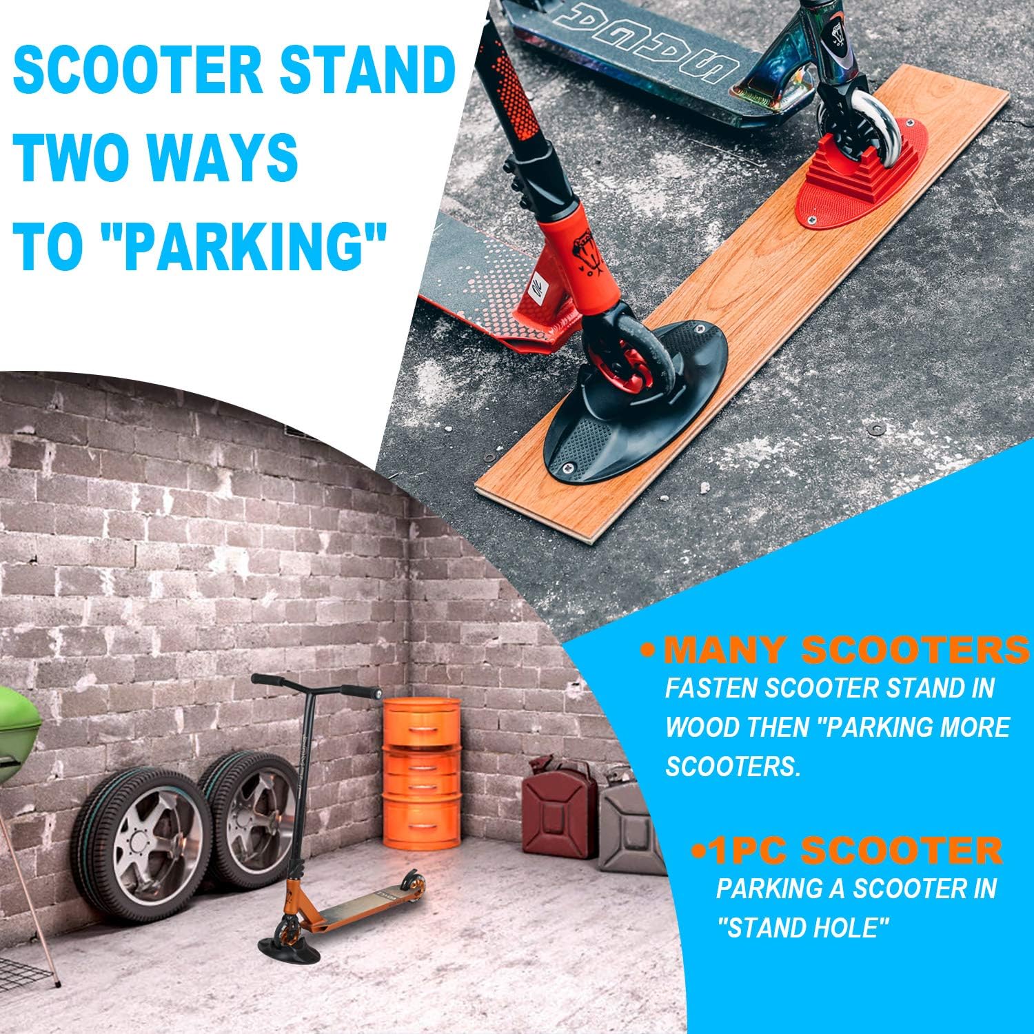 VOKUL Universal Scooter Stand with Extra Stable Base – Fit for Pro ...
