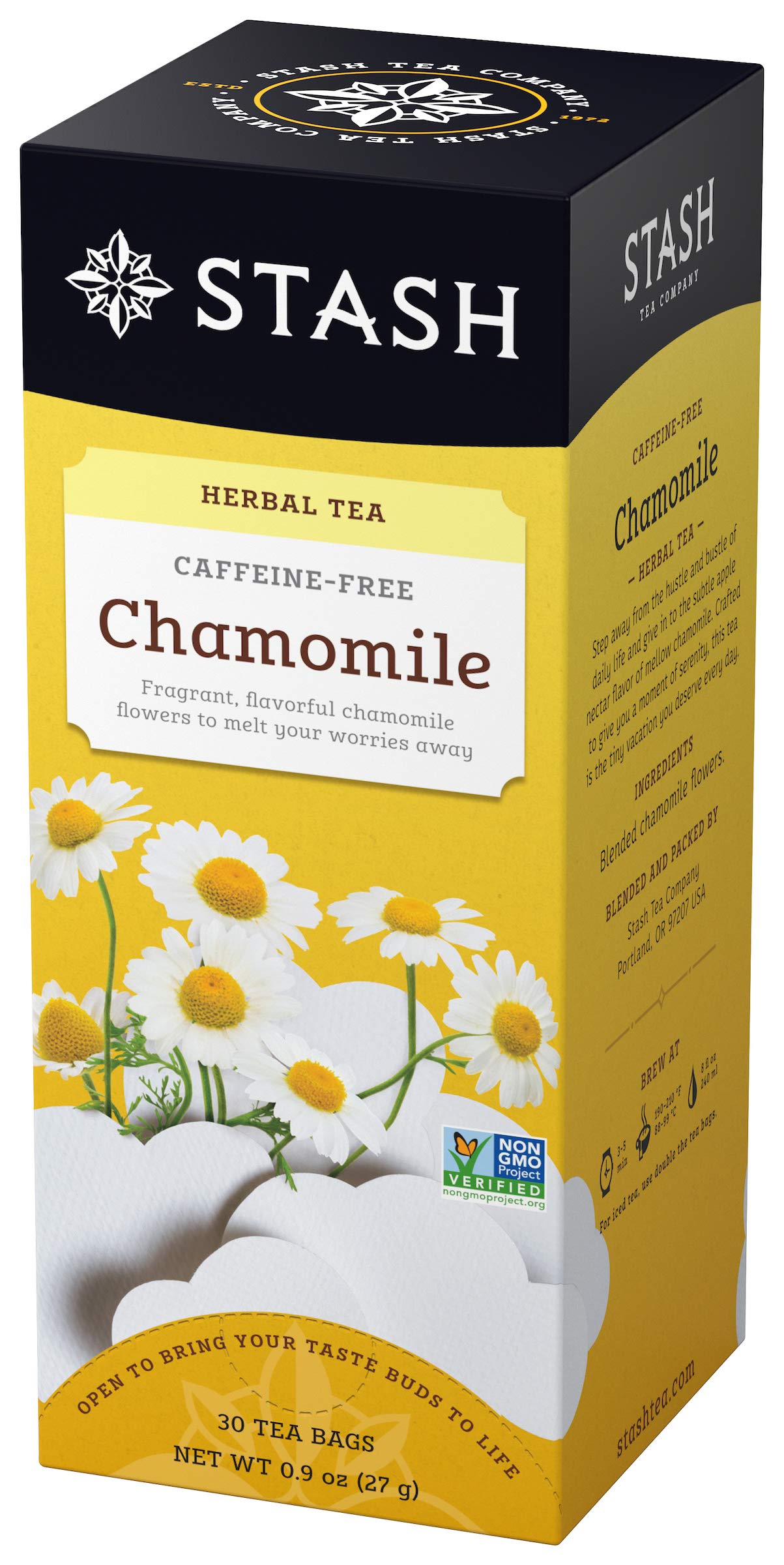 Amazon.com: Stash Tea Chamomile Herbal Tea - Naturally Caffeine Free ...