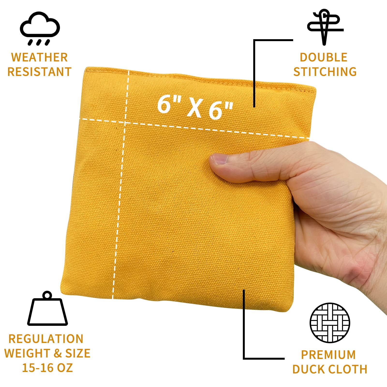 Snapklik.com : Nattork Cornhole Bags Set Of 8 - Premium Corn Hole Bean ...