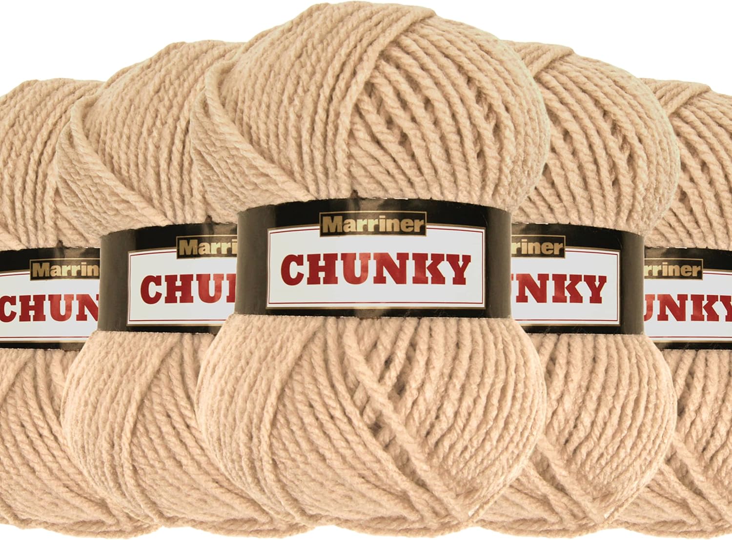 Marriner Chunky Yarn with 100% Acrylic 12 Ply for Knitting and Crochet ...