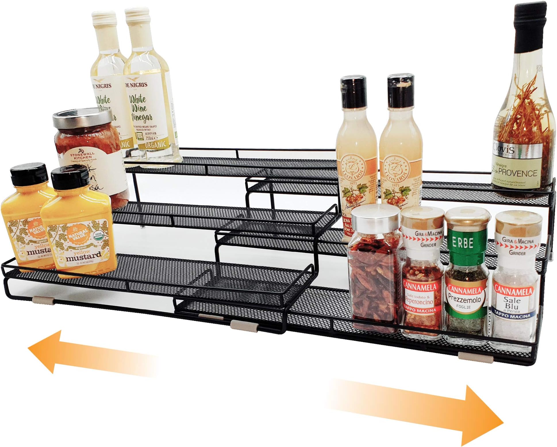 Amazon.com: madesmart 3-Tier Expandable Shelf Organizer for Cabinet ...