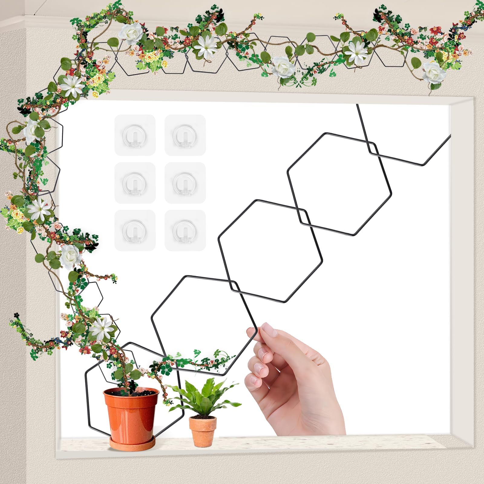 Amazon.com : 20 Pcs Chain Trellis for Climbing Plants Chain Trellis ...