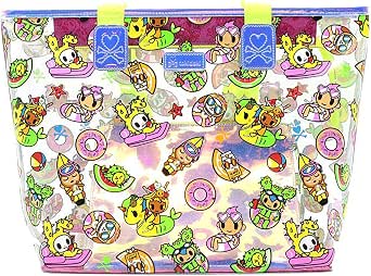 Amazon.com | Tokidoki Pool Party Clear Beach Tote | Travel Totes