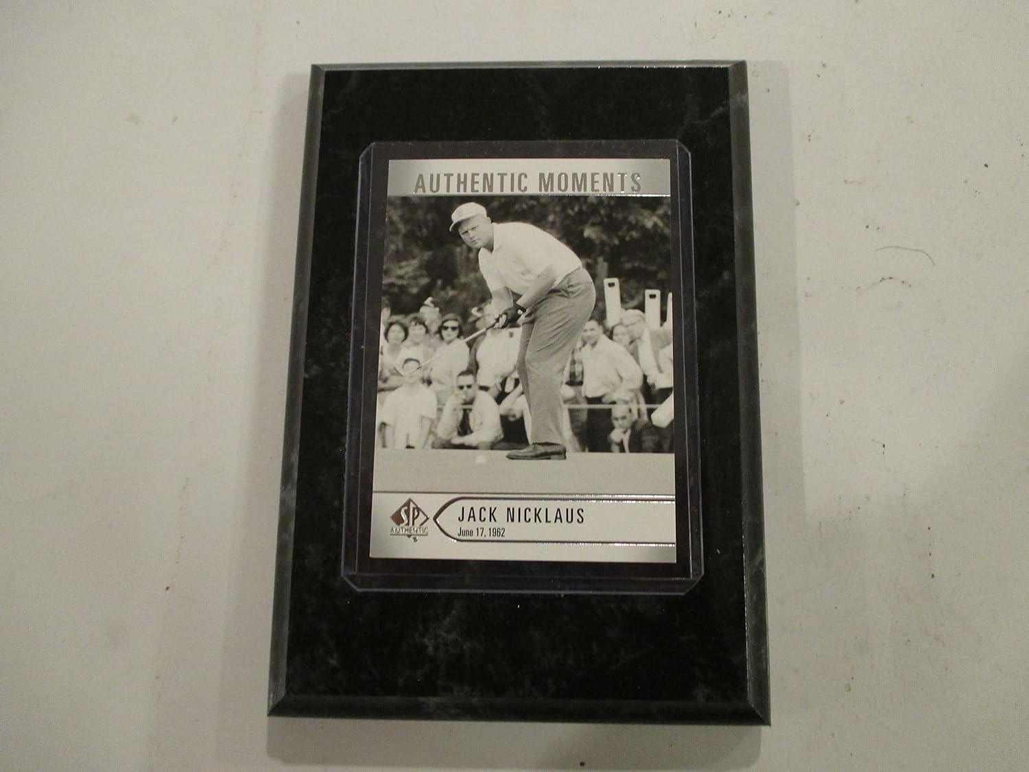 Jack Nicklaus Authentic Moments June 17, 1962 Upper Deck SP Authentic ...