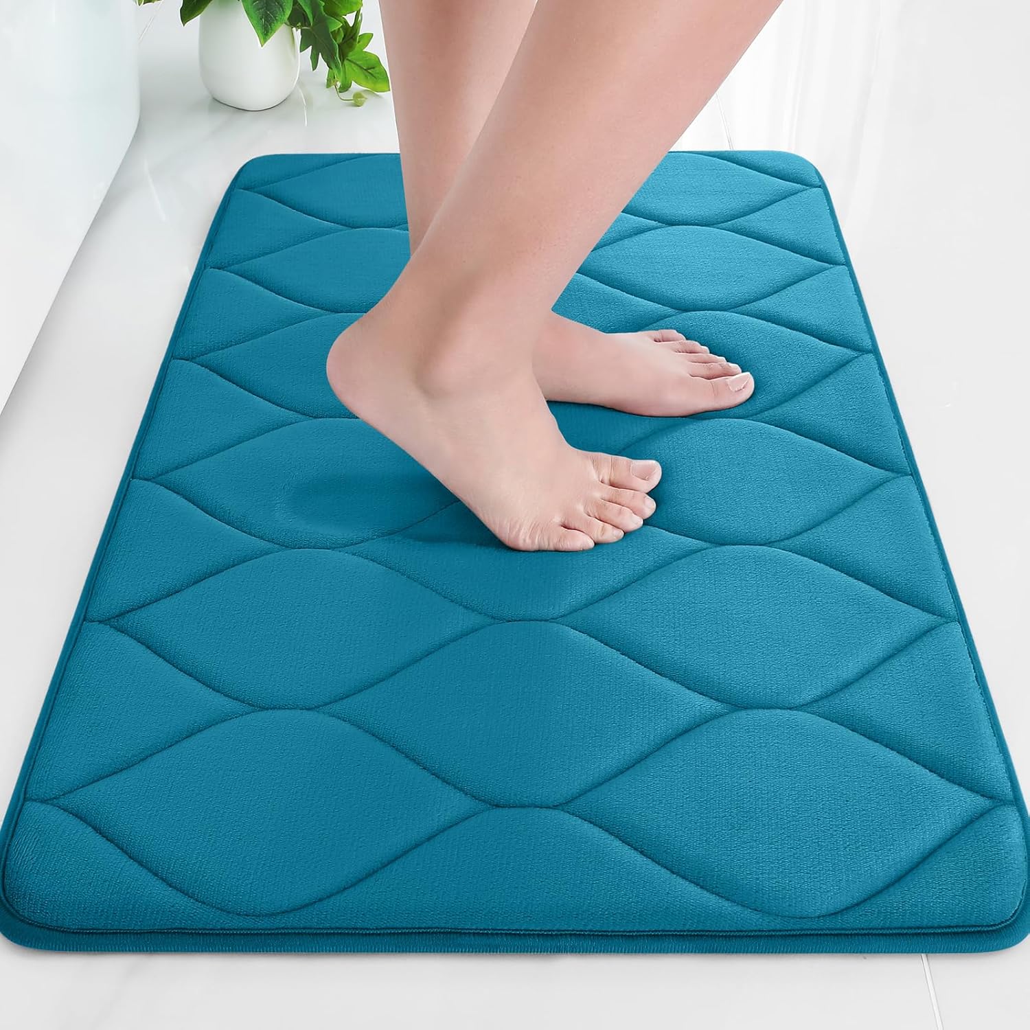 Amazon.com: Colorxy Memory Foam Bathroom Rugs, Ultra Soft & Non-Slip ...