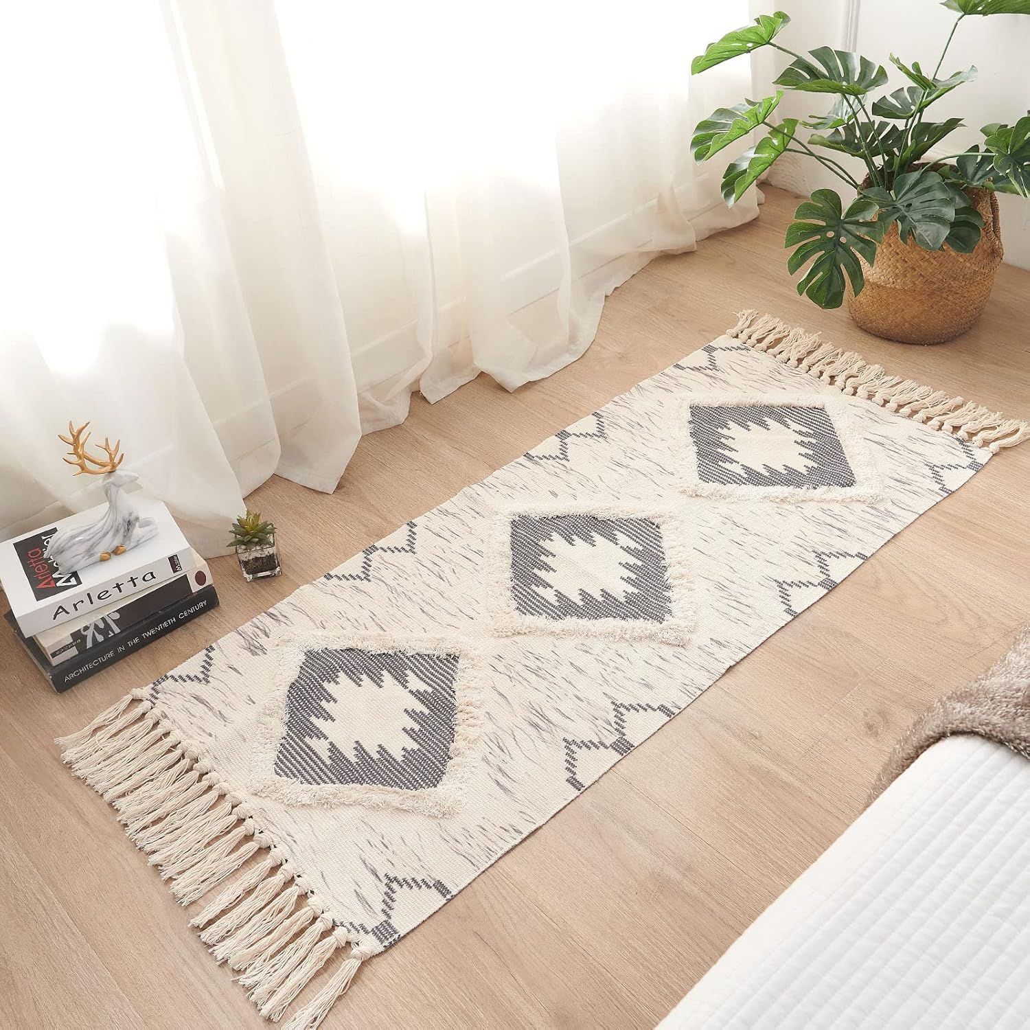 Amazon.com: DXGJOKR Boho Runner Rug, 2'x4.3' Boho Kitchen Rug Bathroom ...