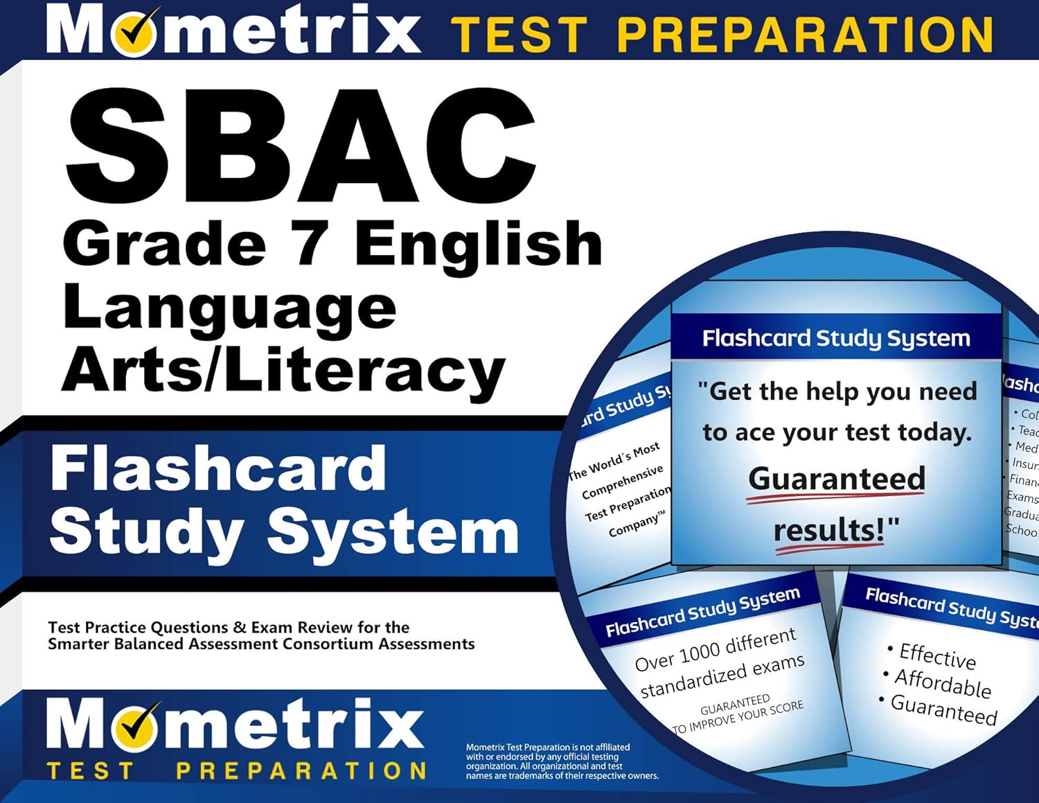 Sbac Grade 7 English Language Arts/Literacy Study System: Sbac Test ...