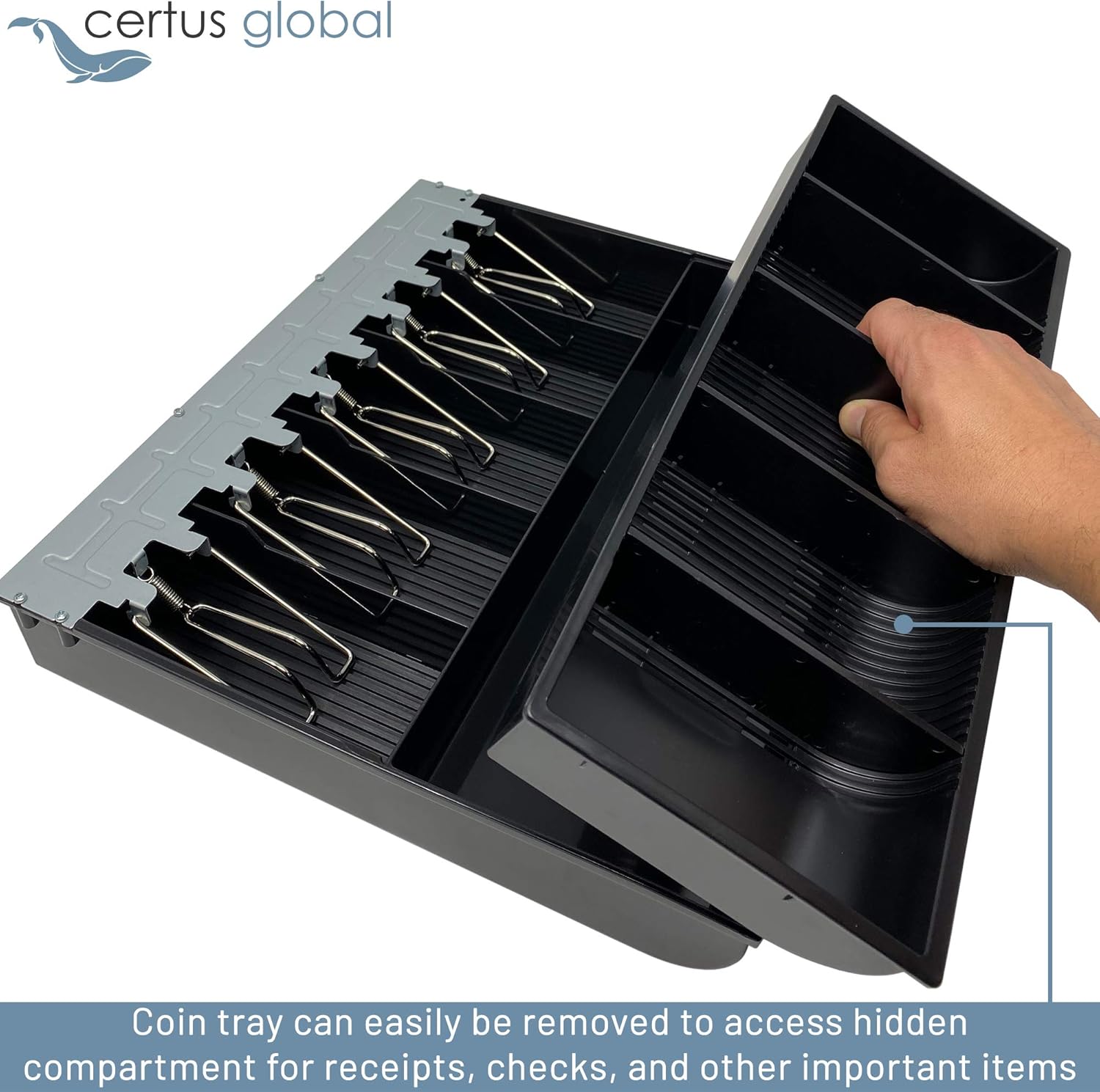 Certus Global Cash Drawer Insert Tray 5 Bills5 Coins -367mm x 326mm x ...