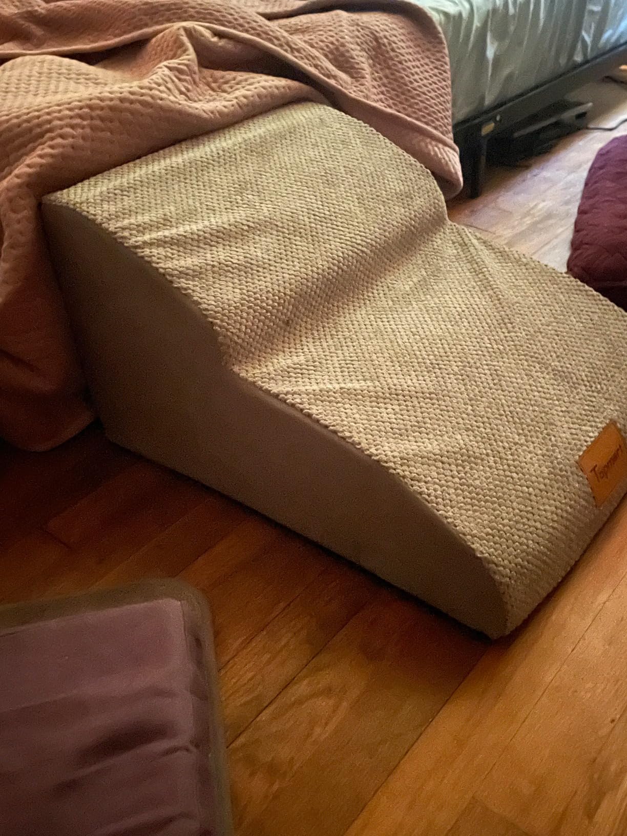 Amazon.com : Lesnox Extended Dog Stairs, 2-Step, 30D Foam Pet Stairs ...