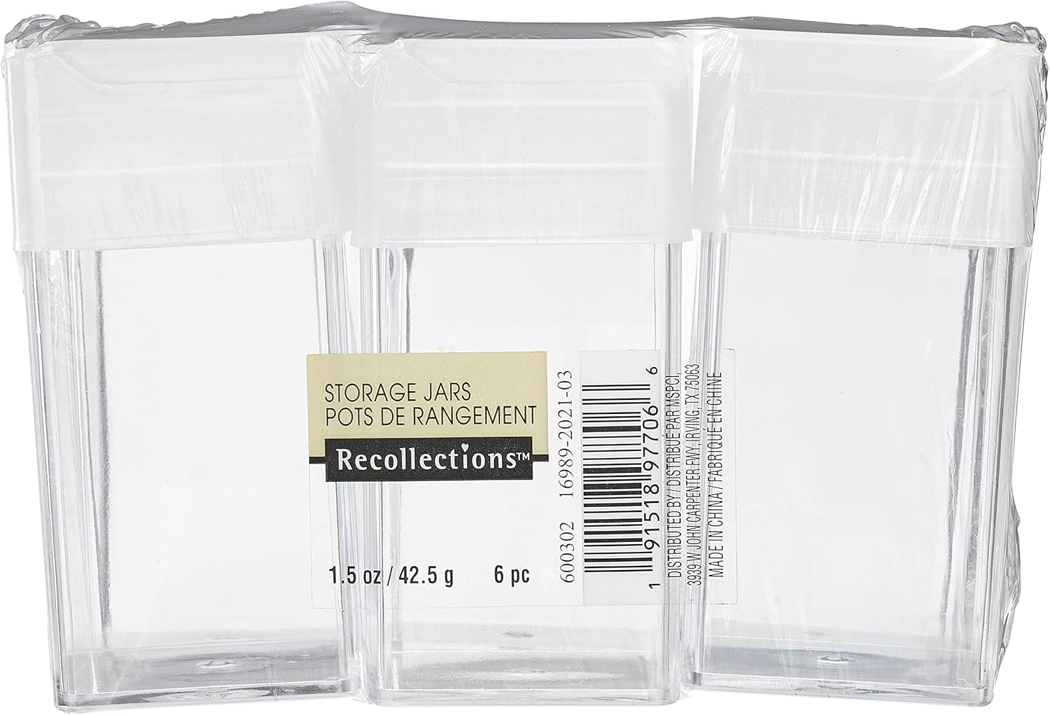 Amazon.com: 12 Packs: 6 ct. (72 total) Plastic Storage Jars by ...