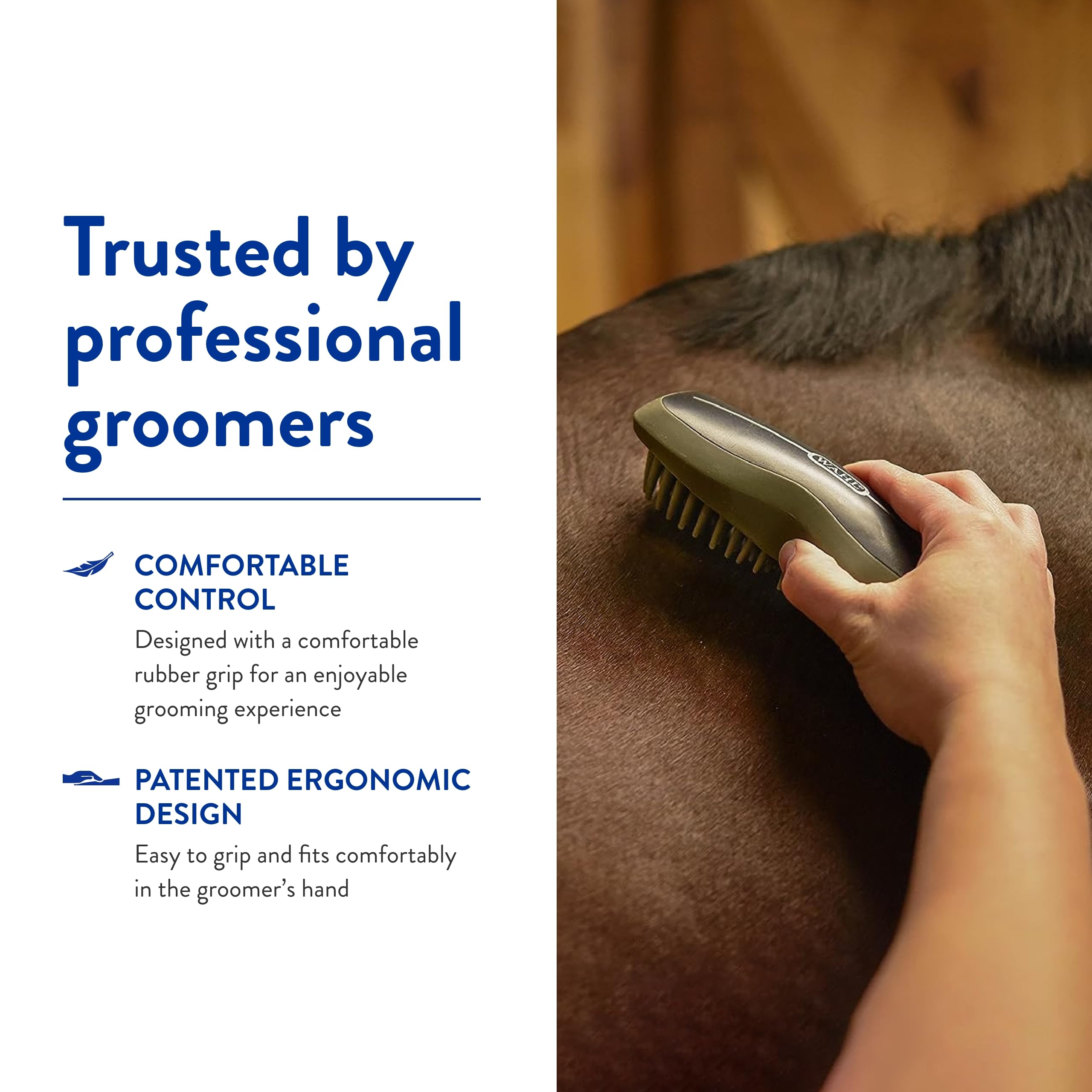 Wahl Dog Brush Wahl Professional Animal Ergonomic Horse Grooming Rubber ...
