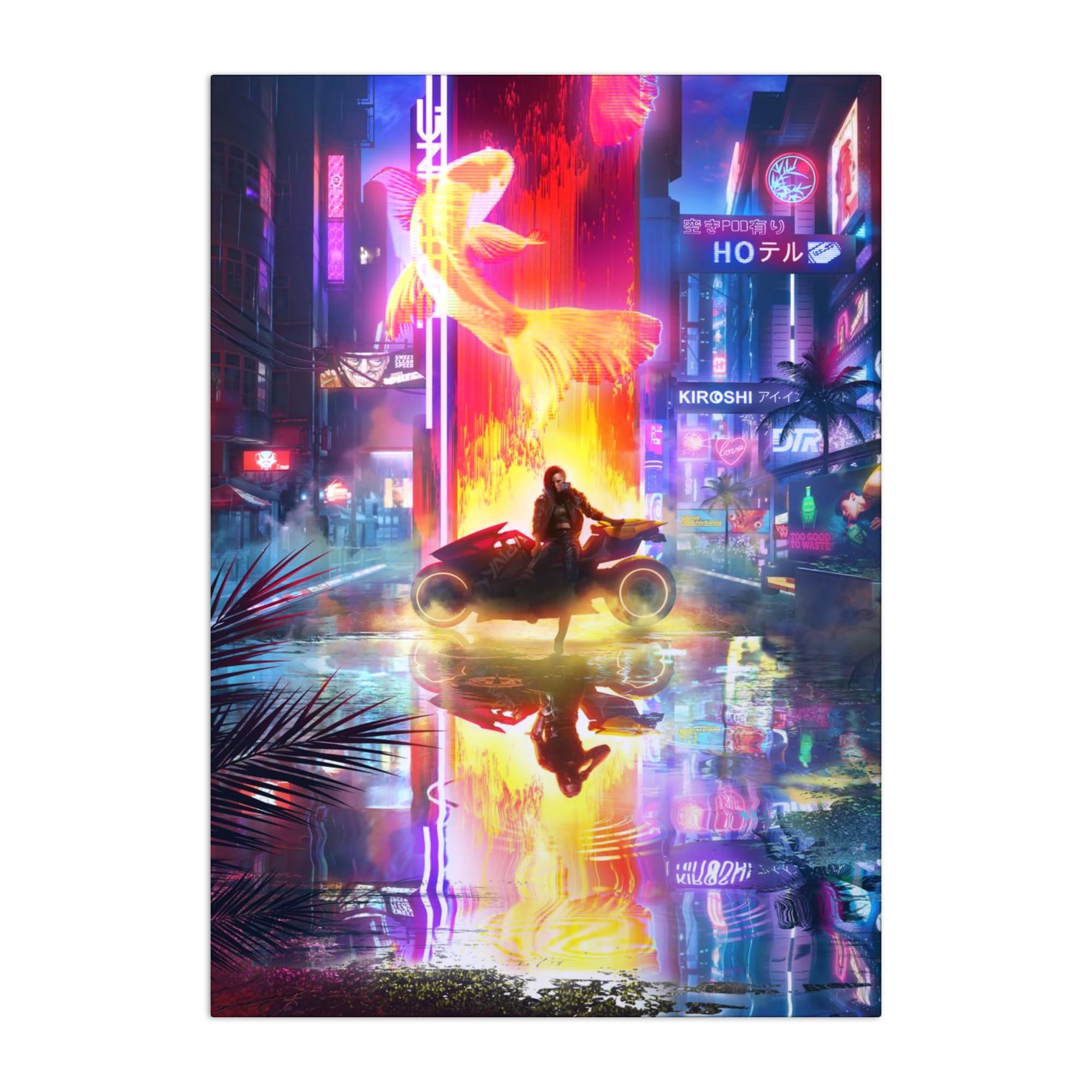 Amazon.com: Displate Cyberpunk Metal Poster Magnetic Mounting ...