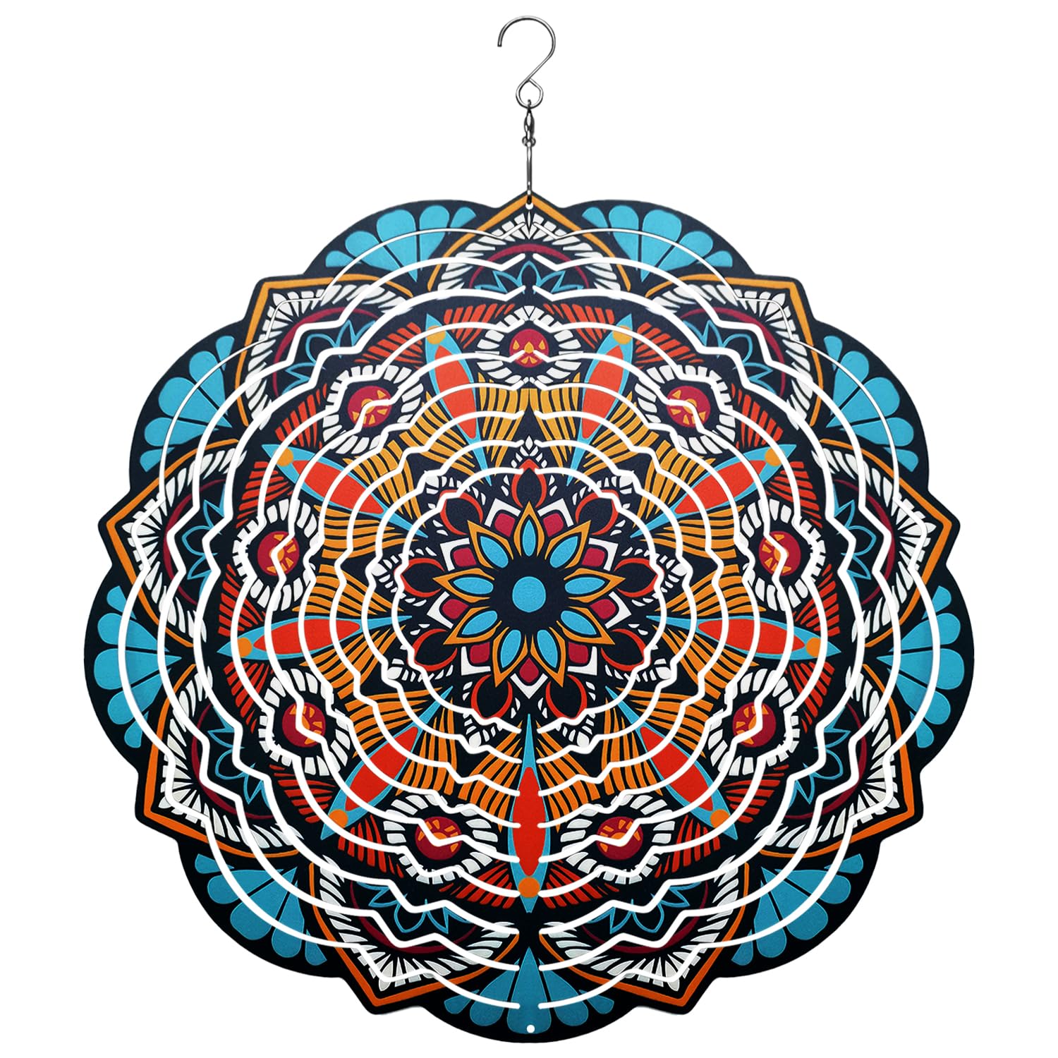 Amazon.com: THQZLH Captivating 12-Inch Mandala Wind Spinner - Transform ...