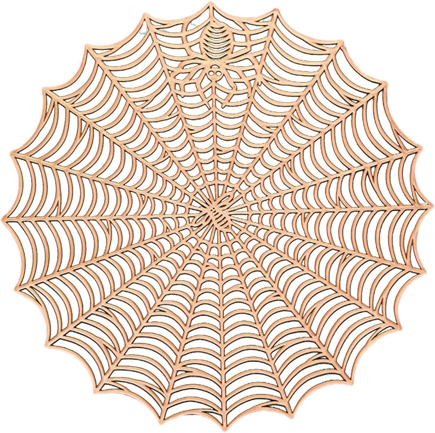 Amazon.com: Sarkoyar Spider Web Coasters Halloween Place Mat Spooky ...