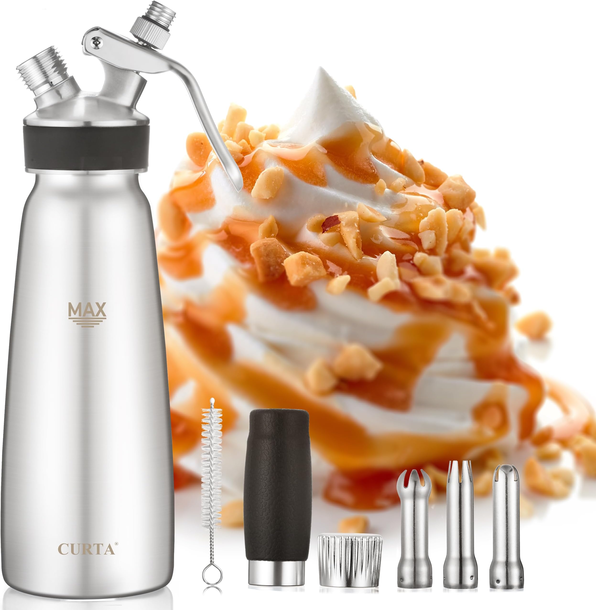 Amazon.com: Whipped Cream Dispenser Aluminum, Professional Whipped ...