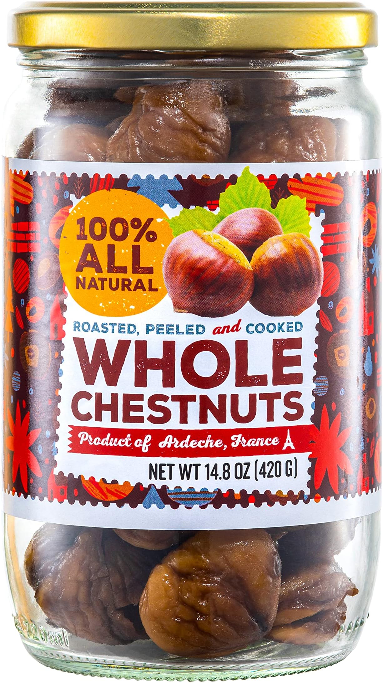 Amazon.com : Concept Fruits Whole Roasted French Chestnuts - Peeled ...