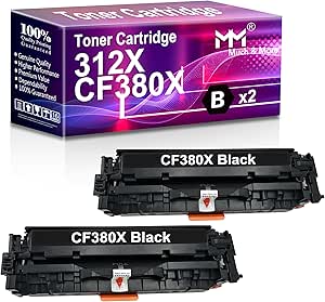 Amazon.com: MM MUCH & MORE Compatible Toner Cartridge Replacement for HP 312X CF380X CF380A to ...