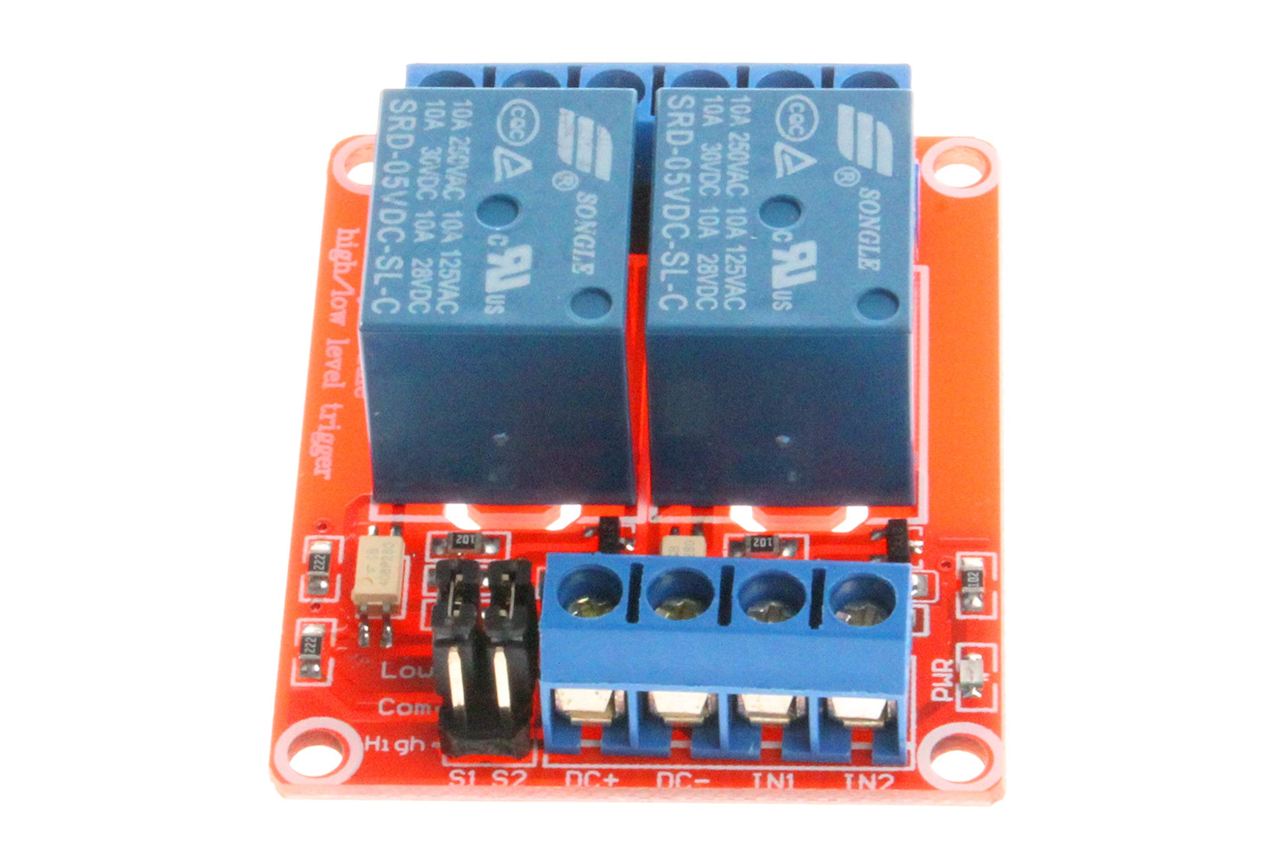 Snapklik.com : NOYITO 5V 2-Channel Relay Module High Low Level Trigger