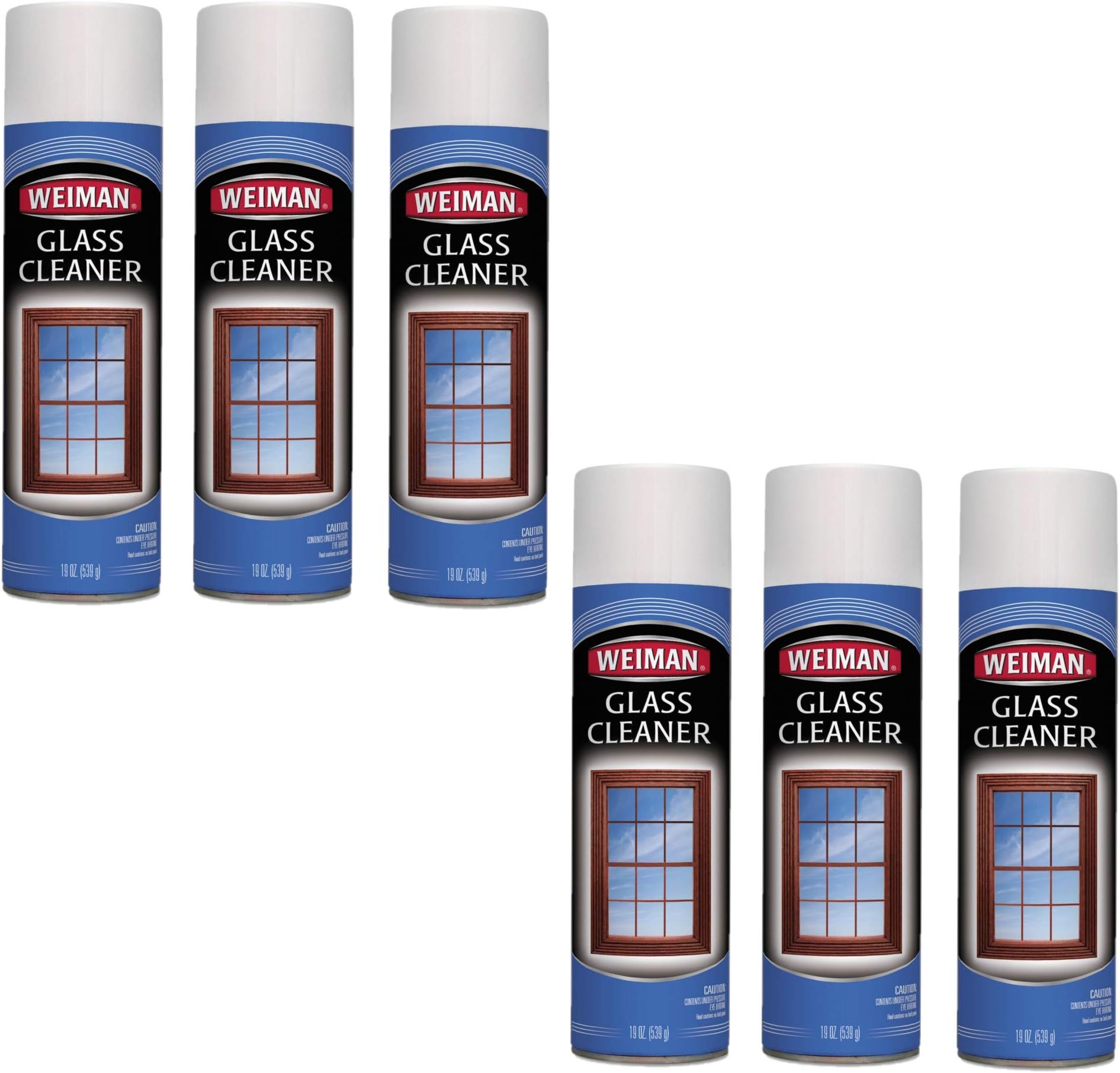 Amazon.com: Weiman Glass Cleaner 19Oz Aero Pack 2QQ : Health & Household