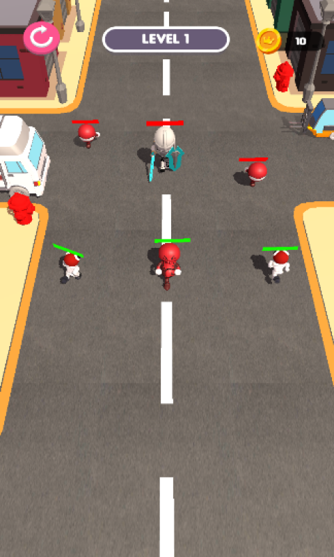 Merge Street Friend 3D : Blue monster merge master street fighter games ...