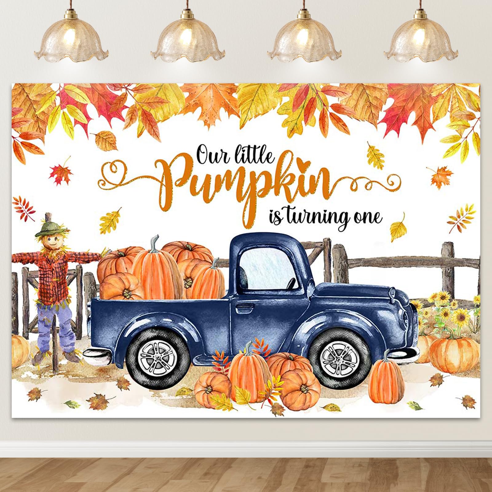 First Birthday Party Decor Pumpkin Truck 1st Birthday Decorations ...